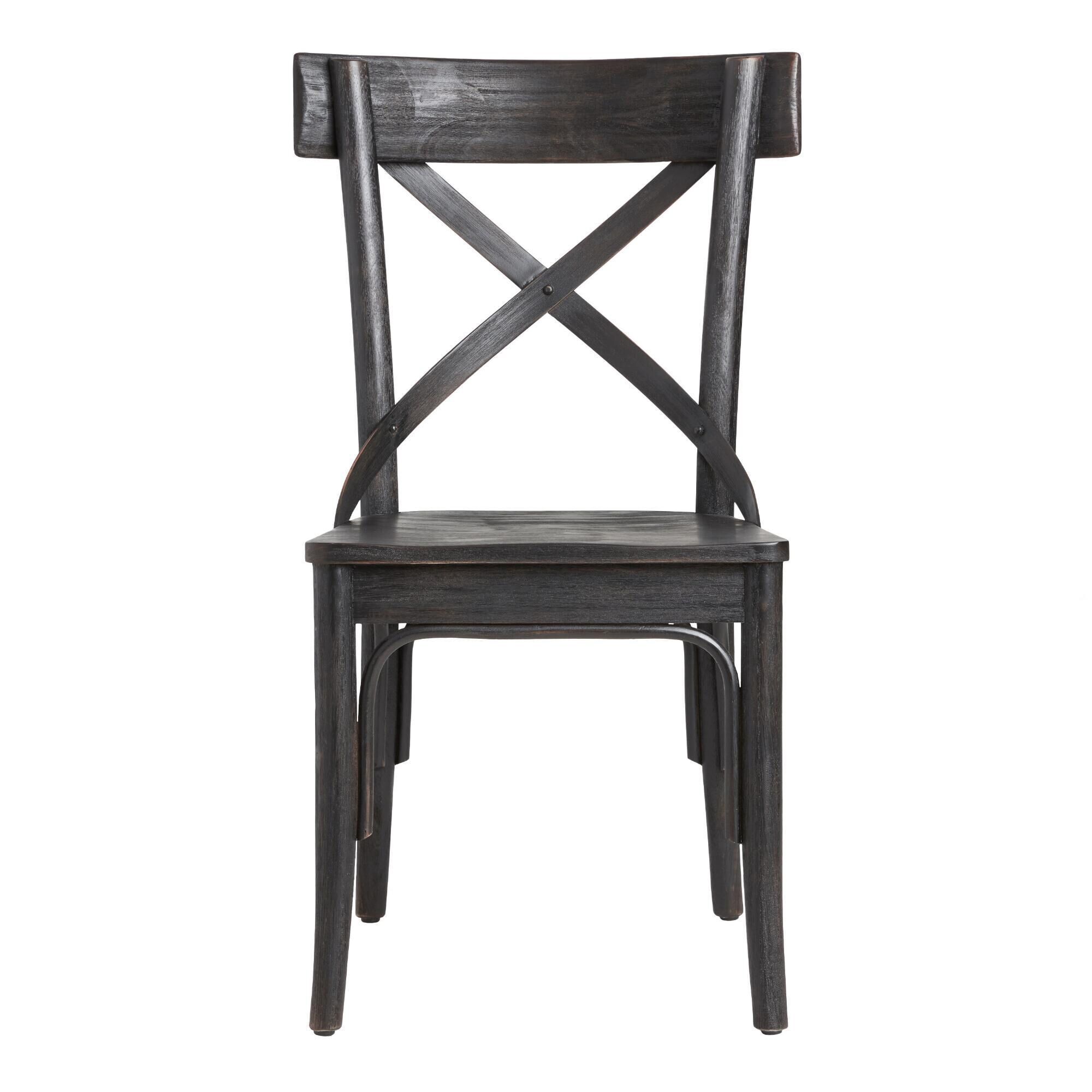 Bistro Distressed Wood Dining Chair Set of 2 by World Market