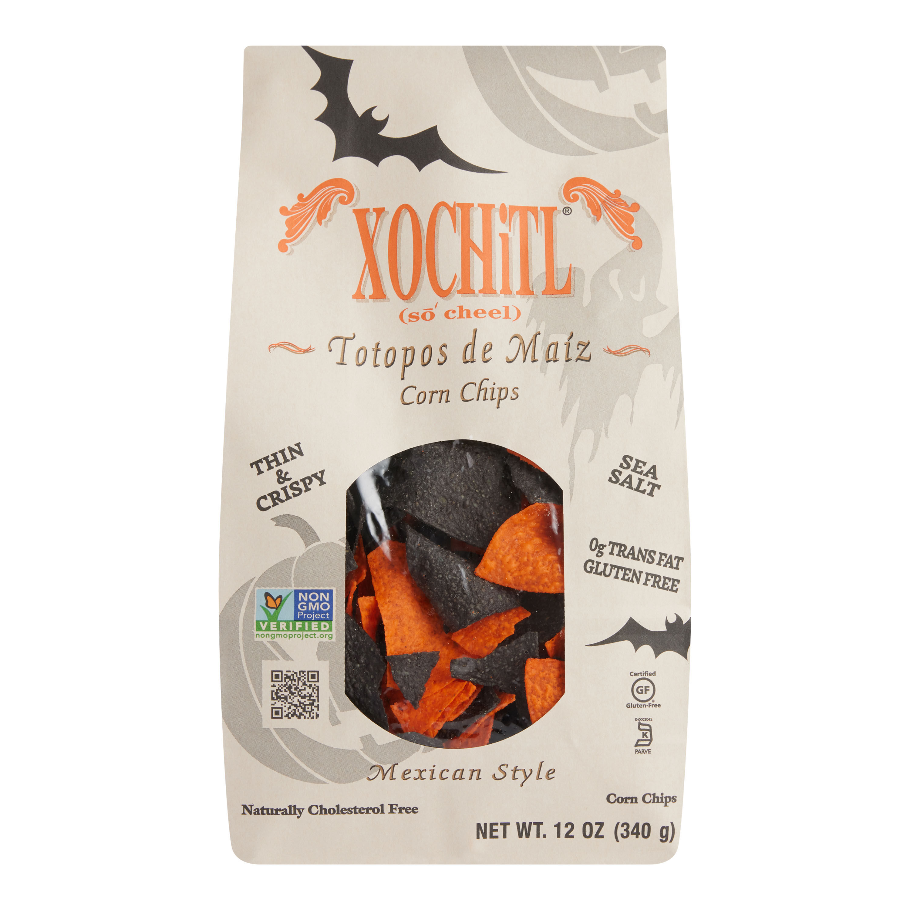 Xochitl Halloween Black and Orange Tortilla Chips - World Market