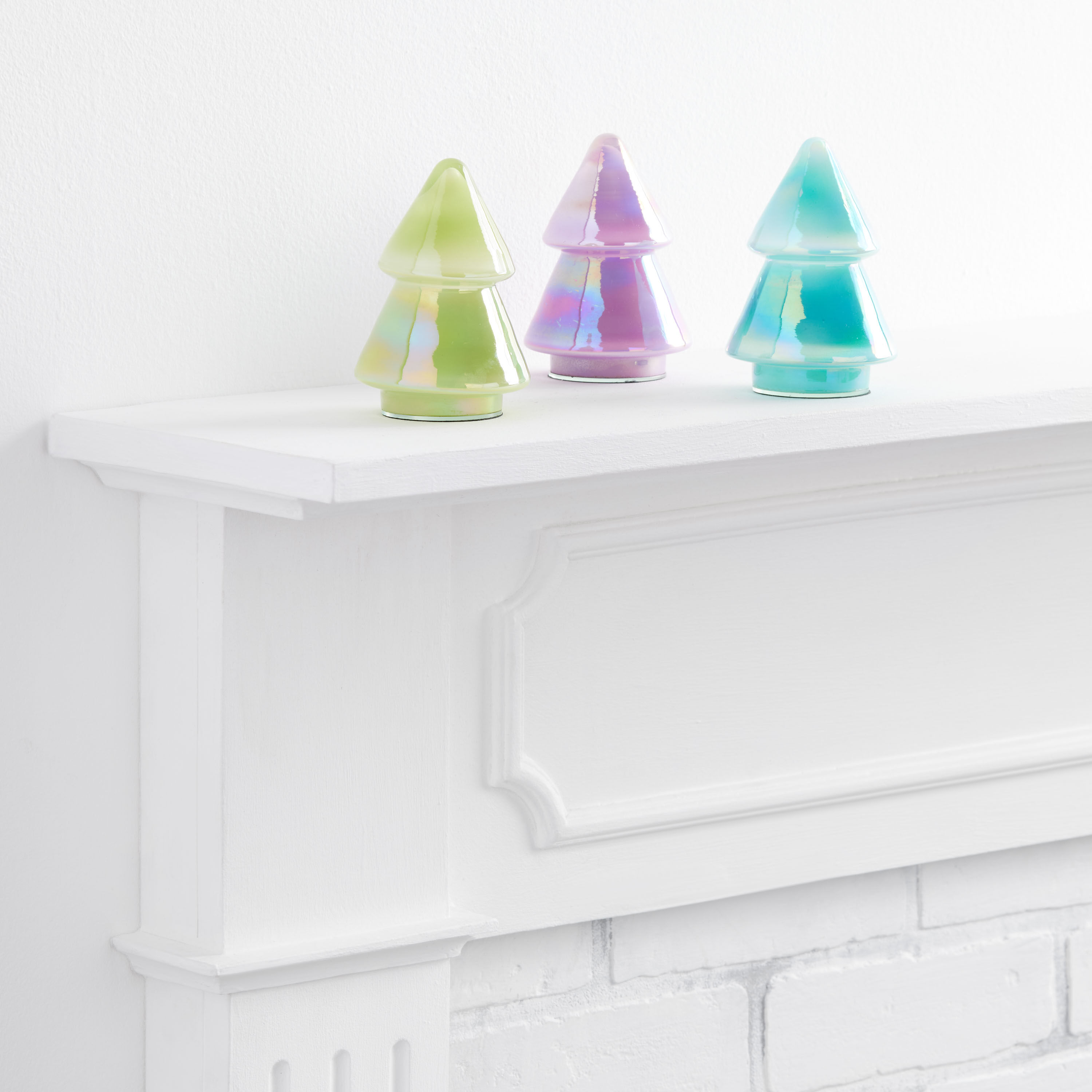 Luster Glass Tiered Tree Decor Set of 3 - World Market