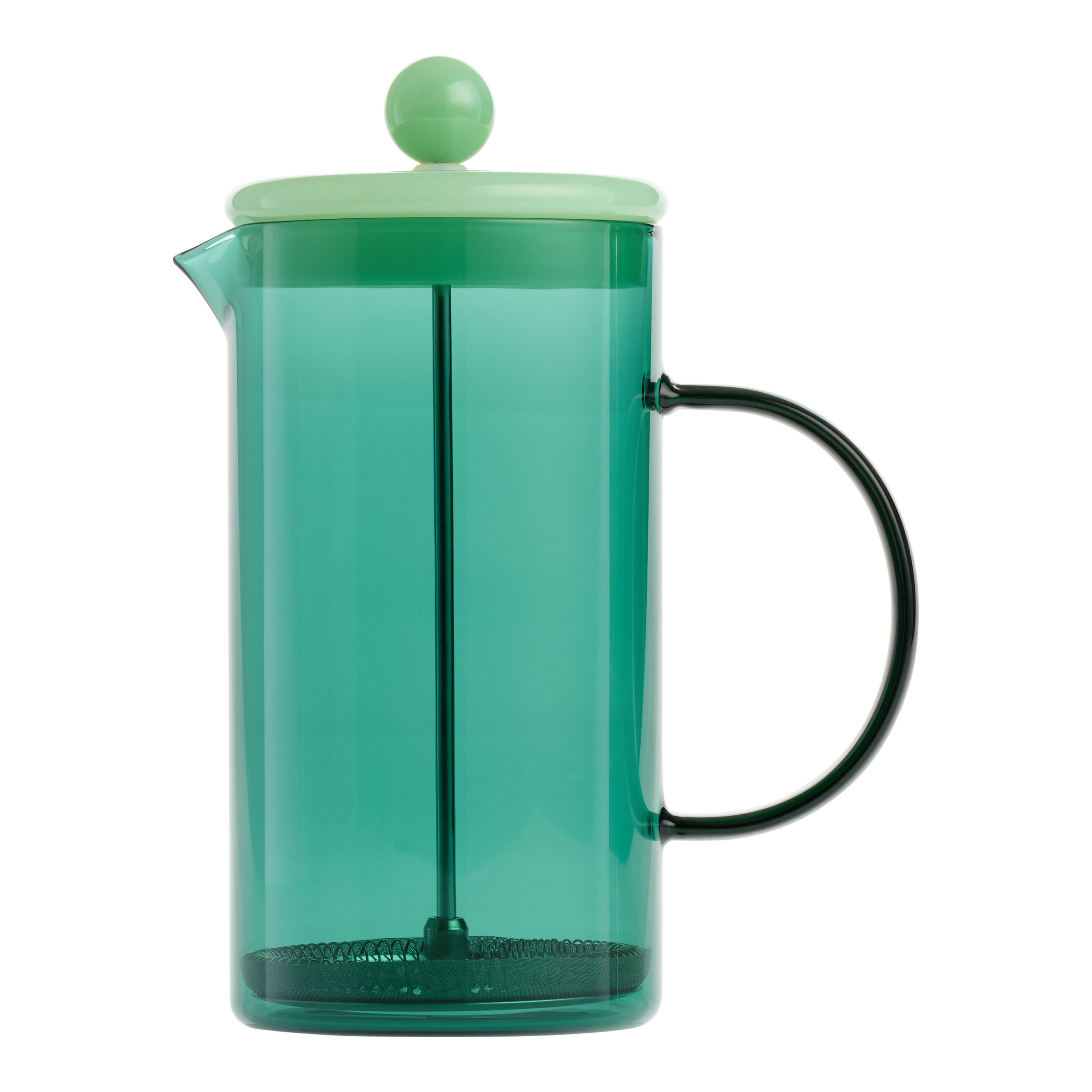 Handmade Tinted Borosilicate Glass French Press - World Market