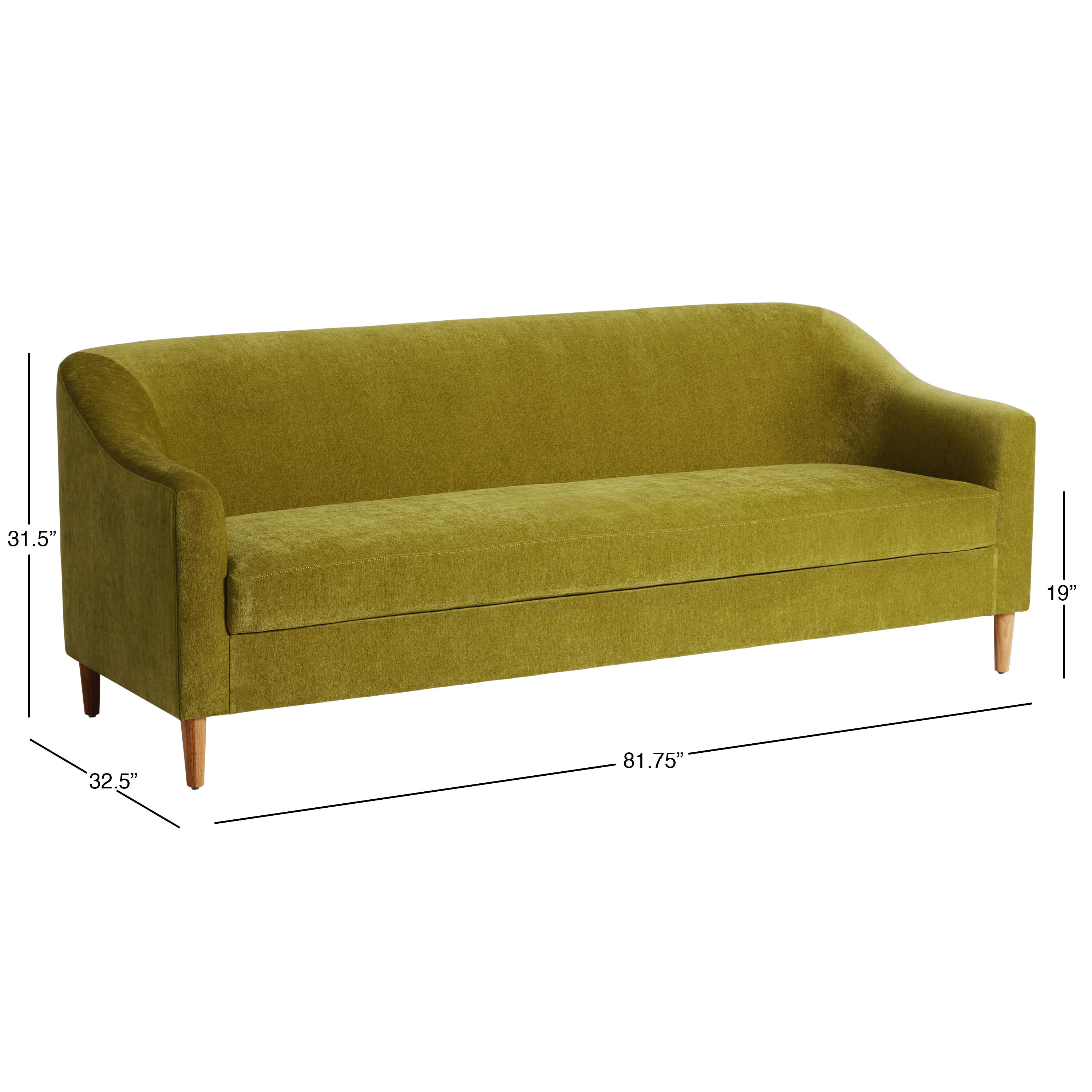 Sacha Chenille Slope Arm Seating Collection - World Market