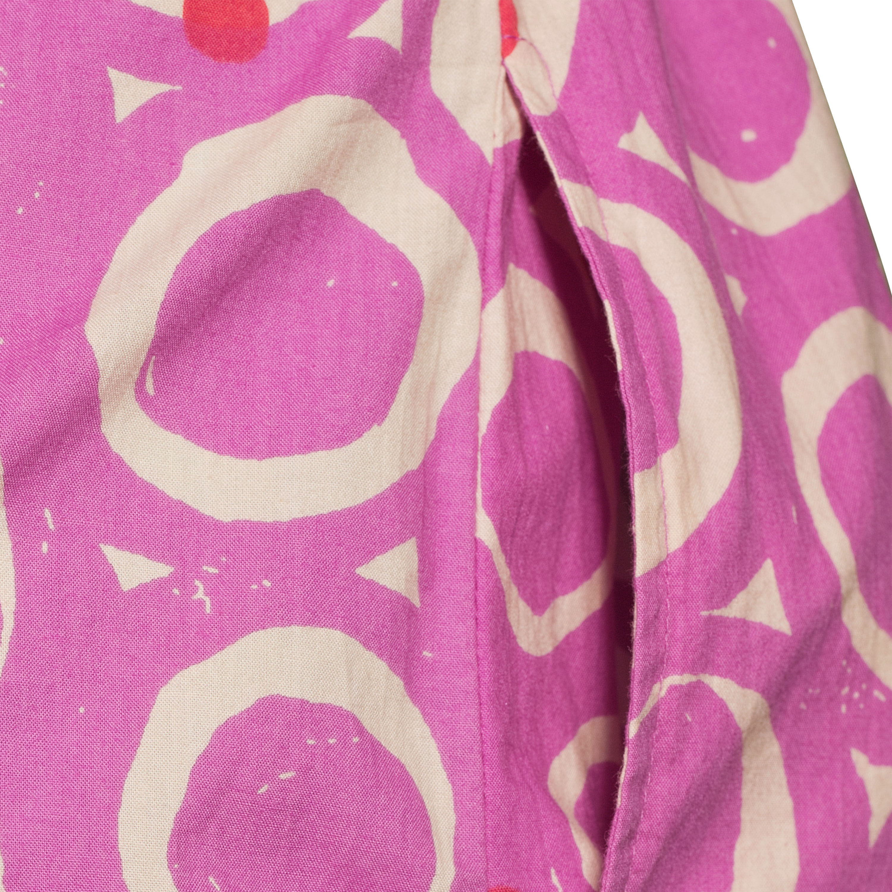 Misha Fuchsia and Ivory Abstract Circles Jumpsuit with Misha Fuchsia and Ivory Abstract Circles Jumpsuit with