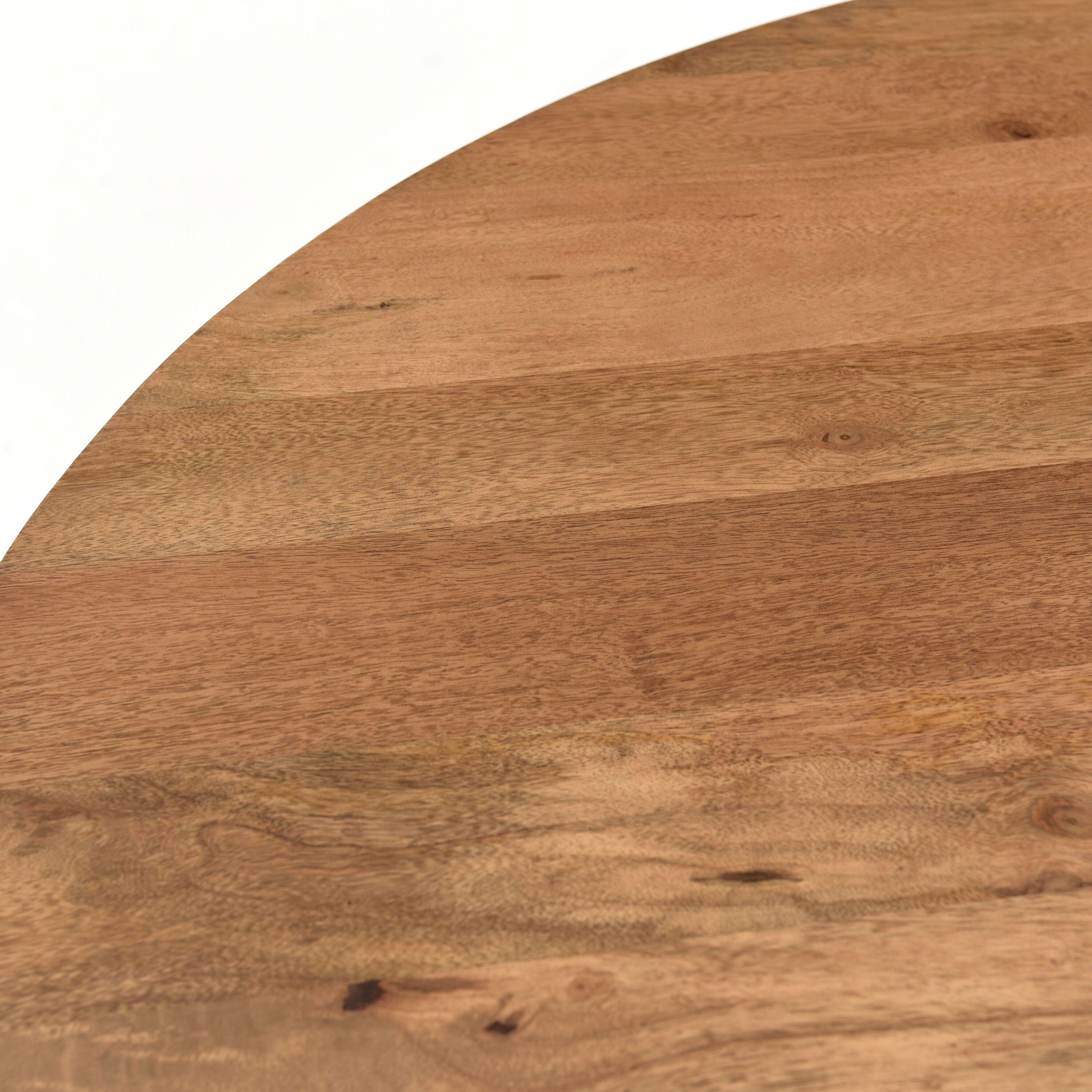 Imani Round Mango Wood Fluted Dining Table With Storage - World Market