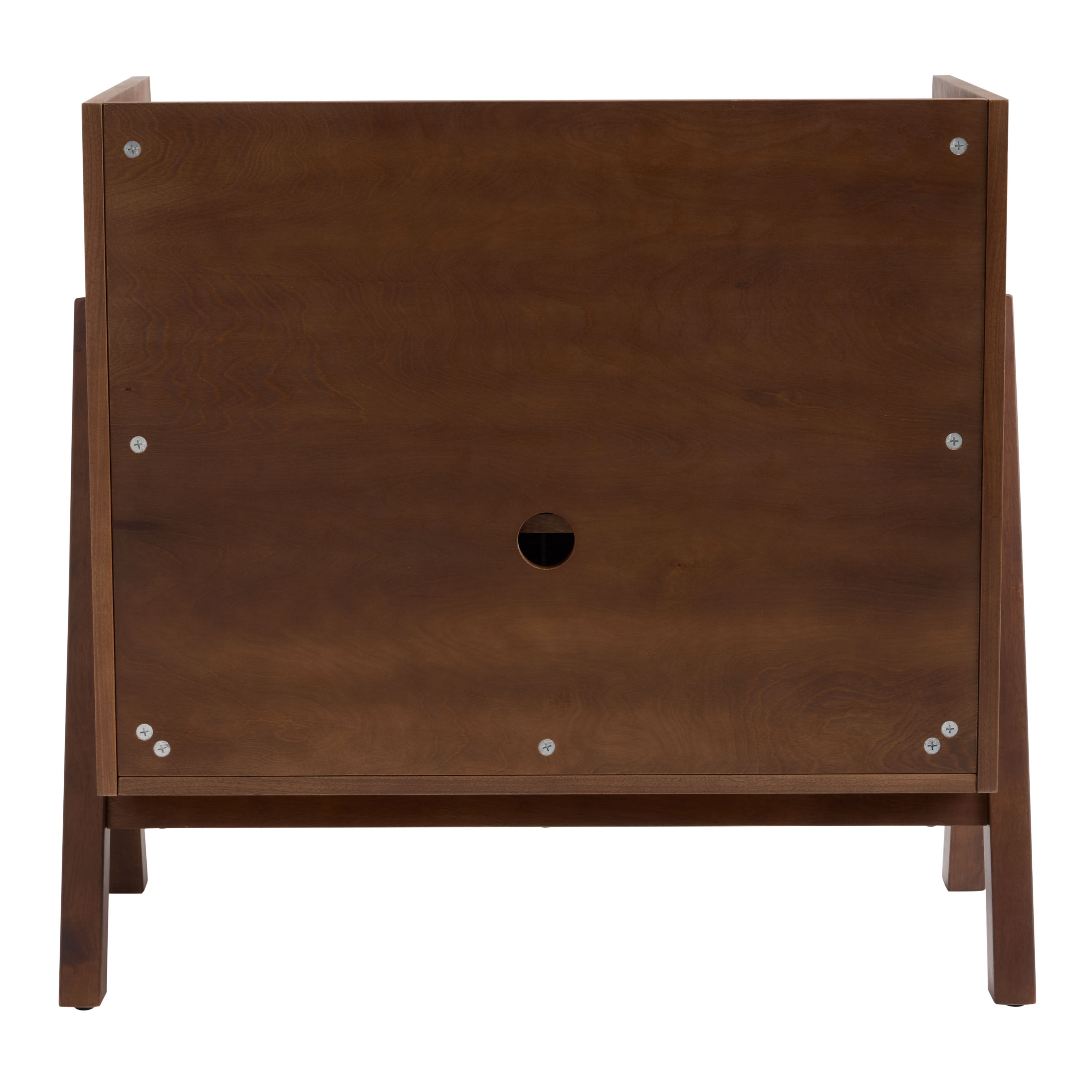 Wyatt Walnut A Frame Mid Century Entryway Storage Cabinet by World Market
