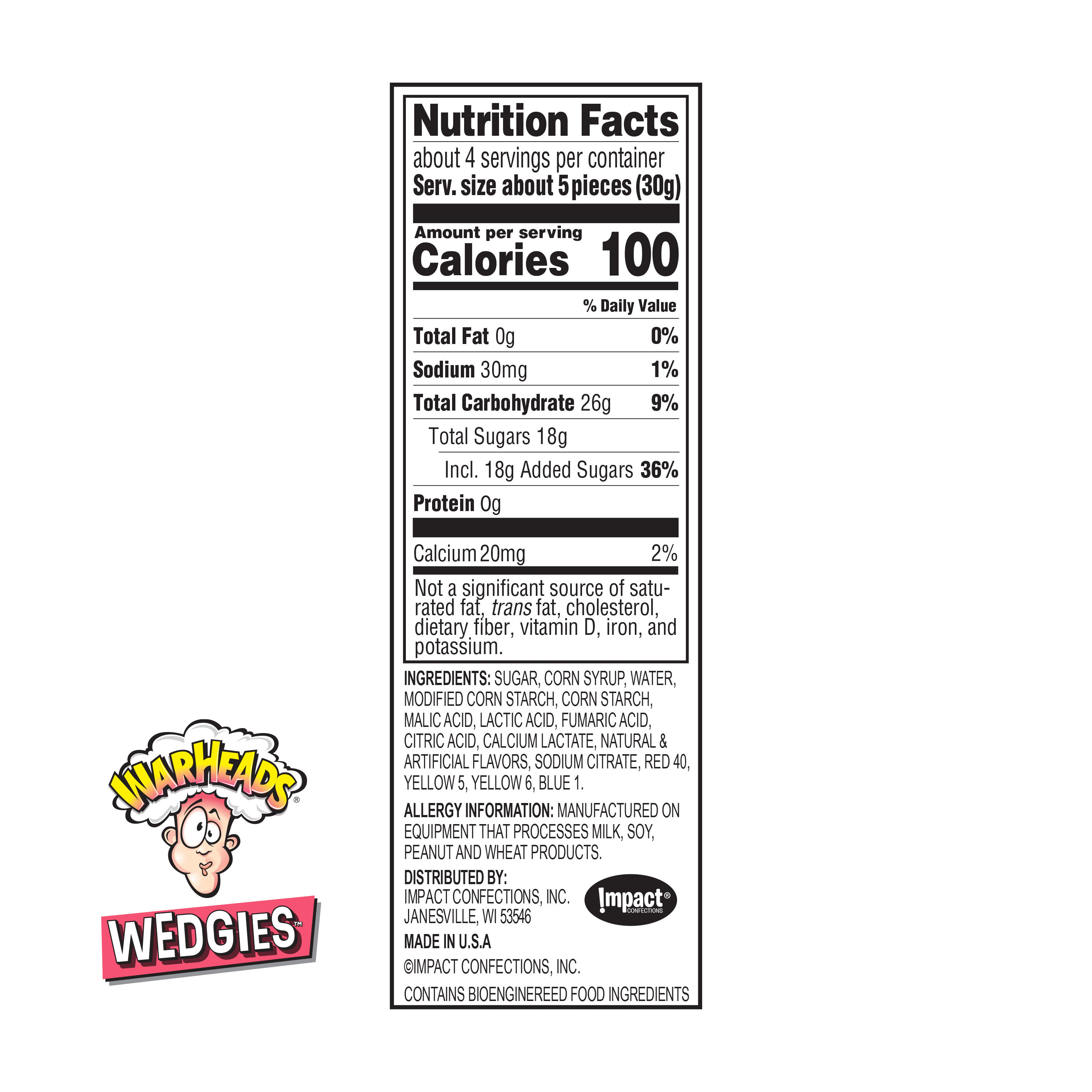 Warheads Wedgies Sour Gummy Candy - World Market