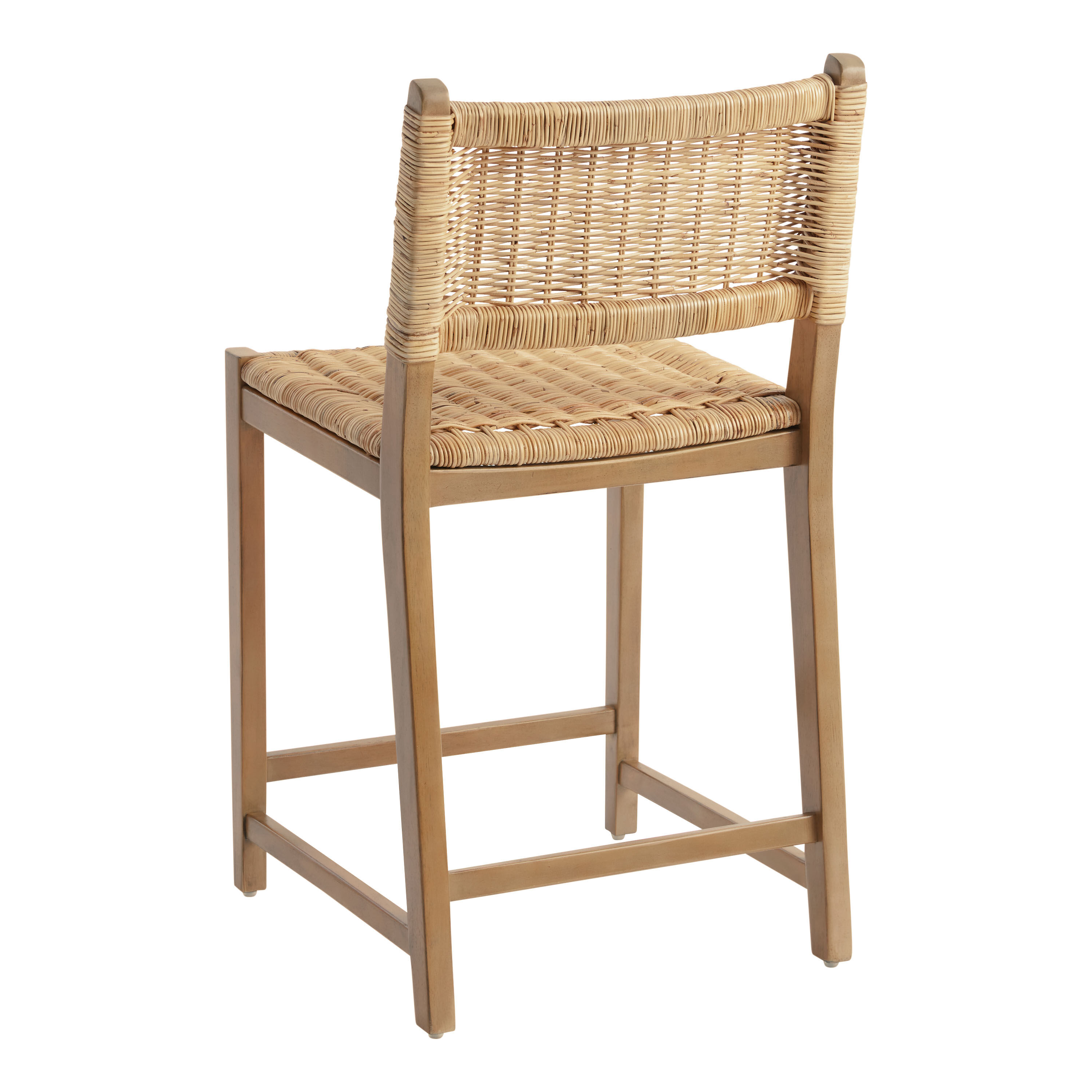 Amolea Wood and Rattan Counter Stool - World Market