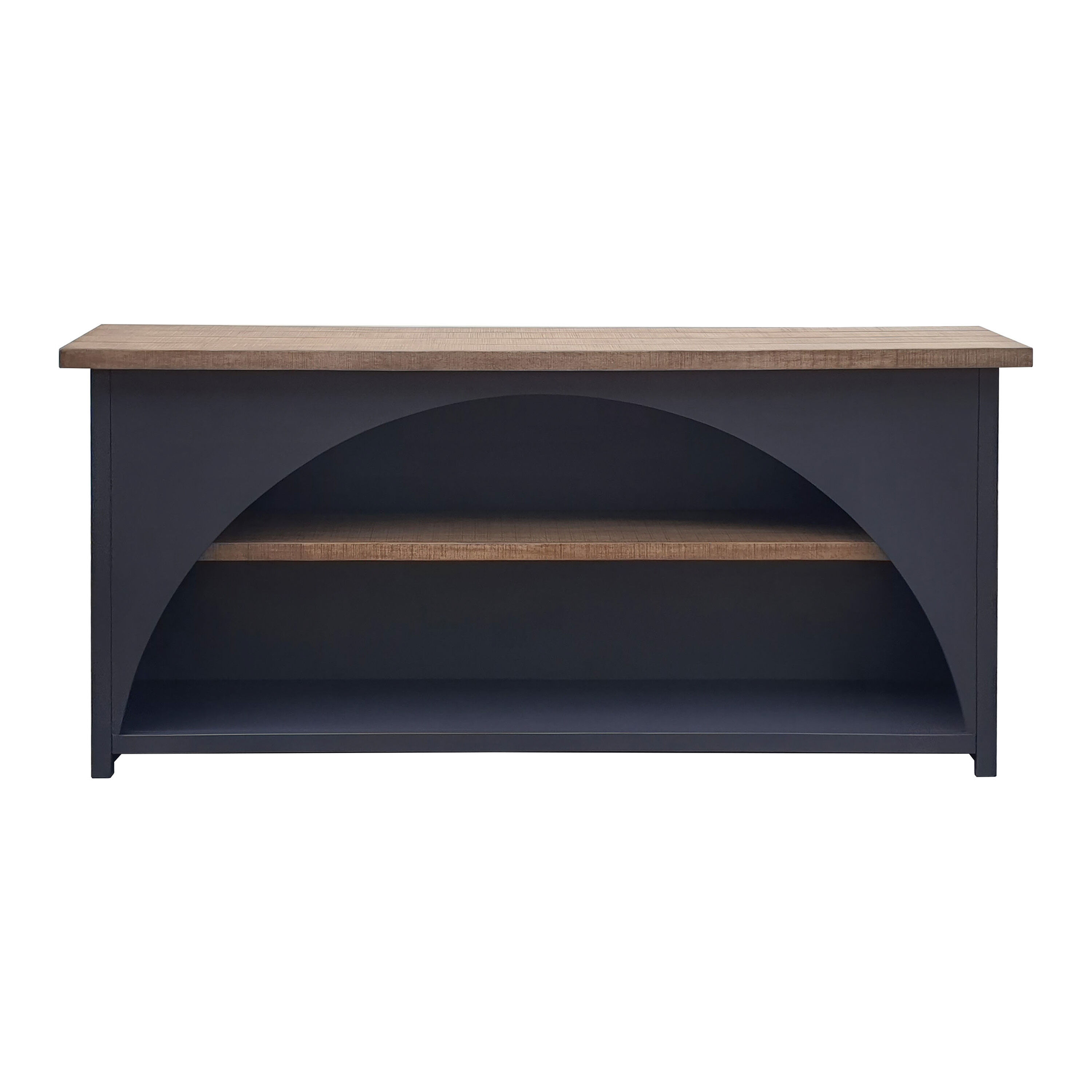 Jensen Two Tone Wood Arched Console Table with Shelf - World Market