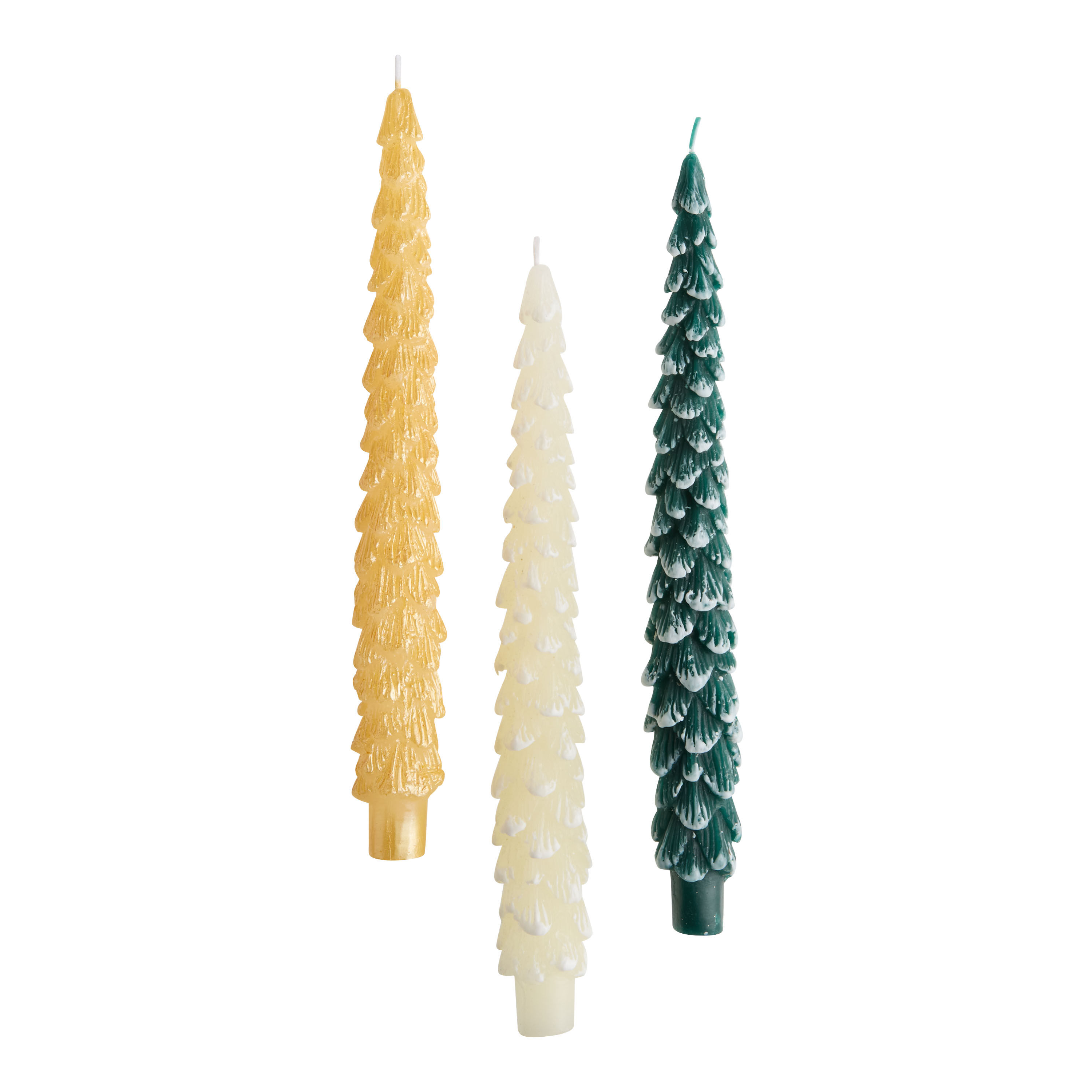 Christmas Tree Taper Candle Set Of 2 - World Market