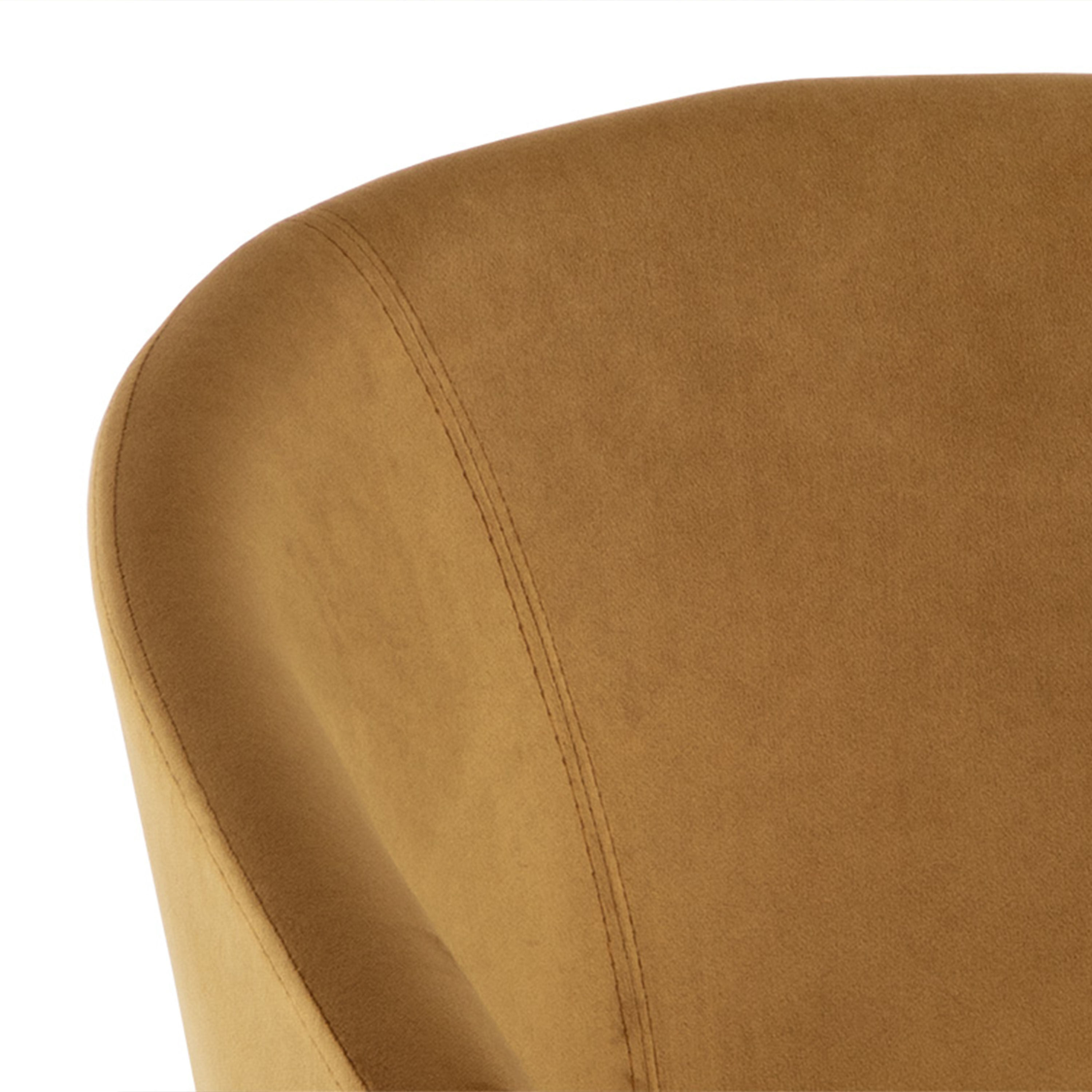 Cache Barrel Back Upholstered Dining Armchair - World Market