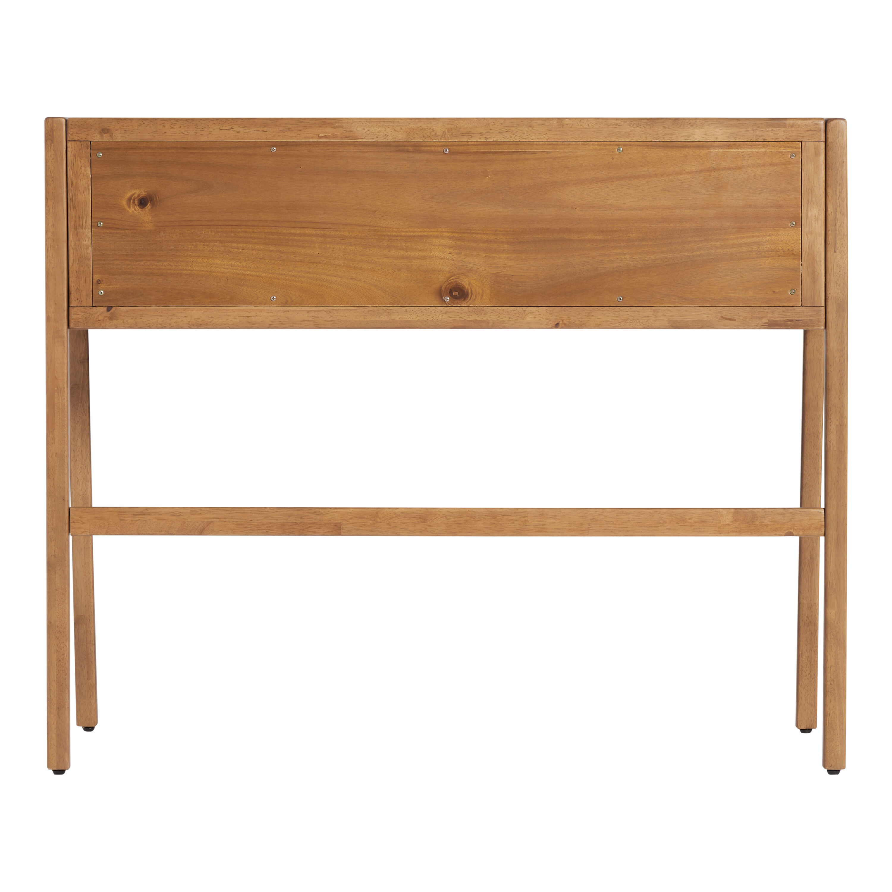Nadya Warm Chestnut and Cane Gallery Desk World Market