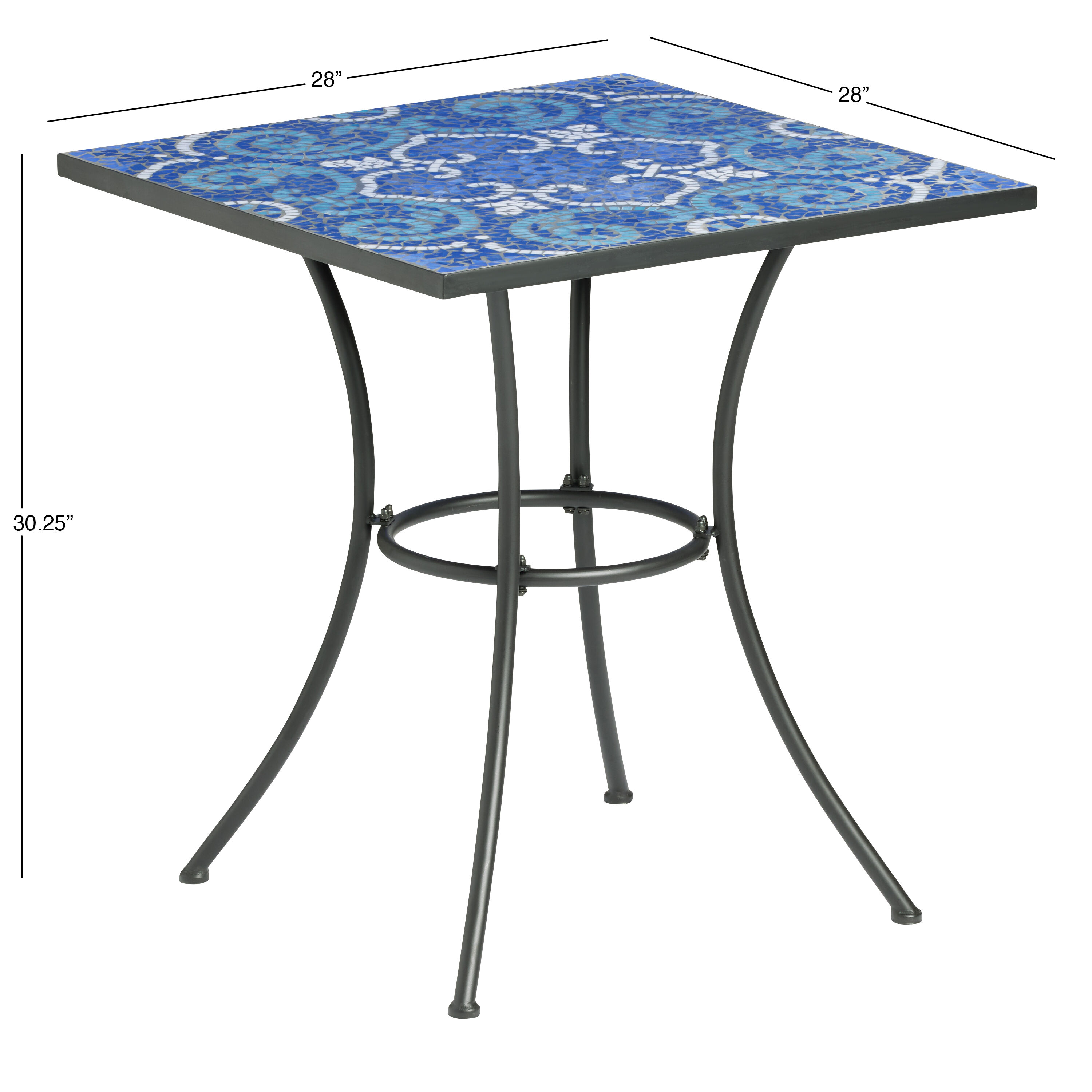 Mosaic tile bistro table and chairs store