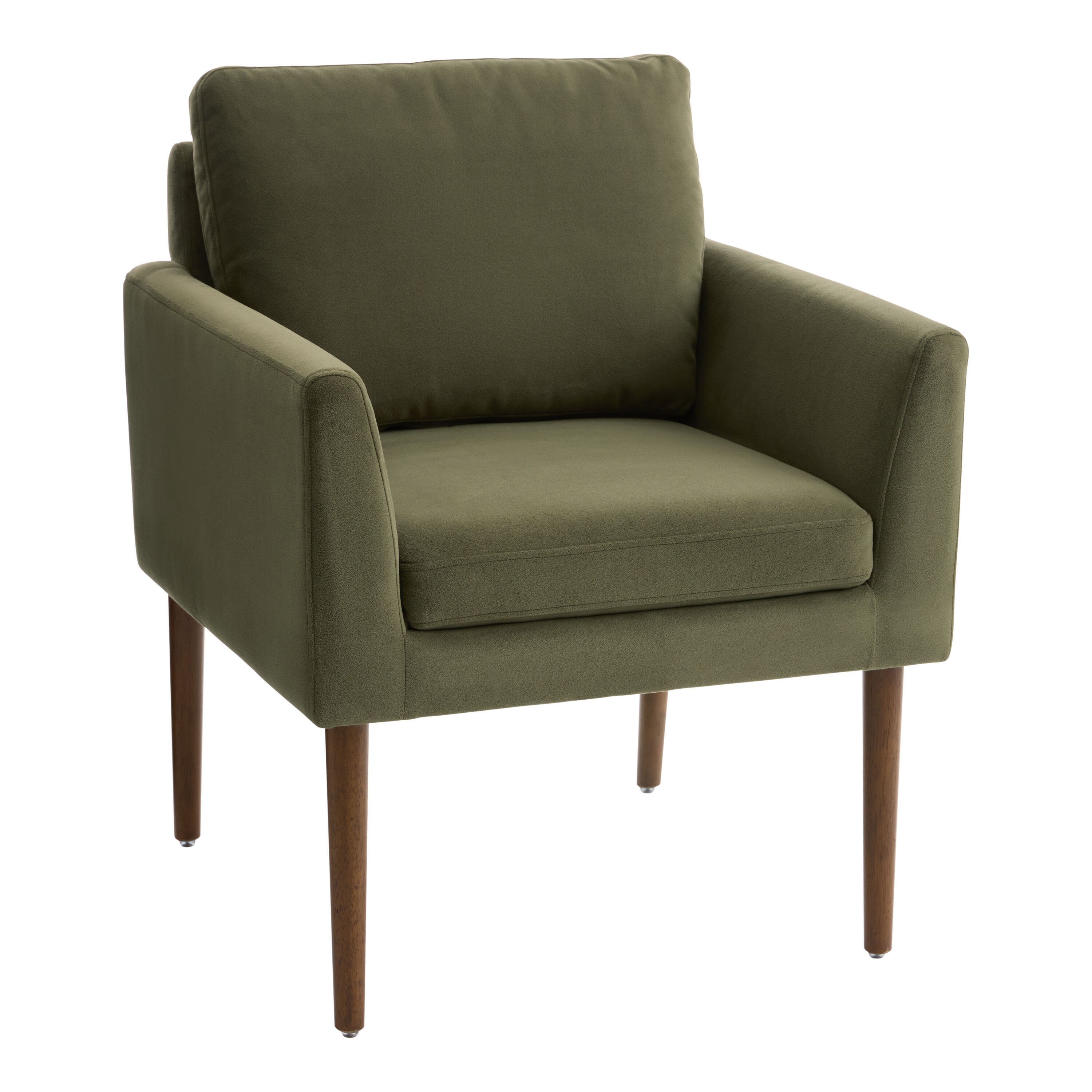Camile Sage Green Velvet Upholstered Dining Chair World Market