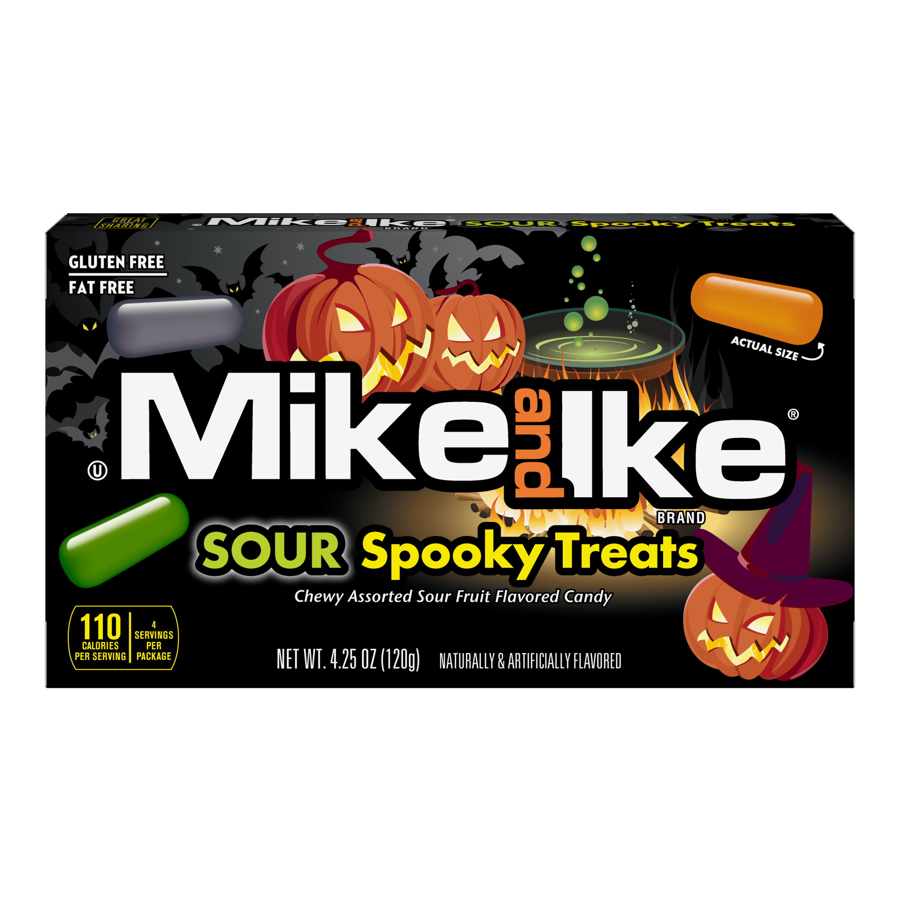 Mike and Ike Sour Spooky Treats Chewy Candy Theater Box - World Market