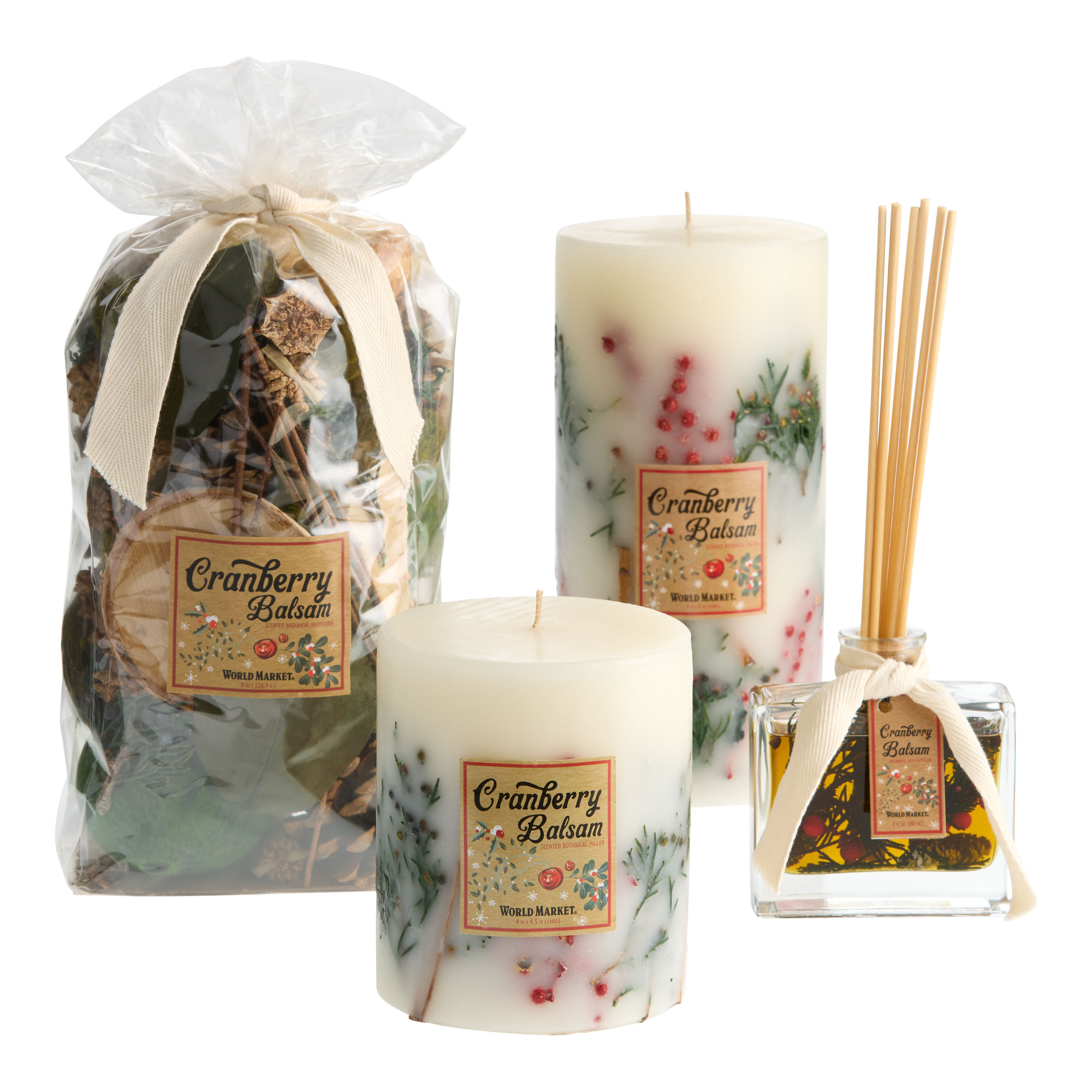 Cranberry Balsam Botanical Inclusion Home Fragrance Collection - World ...