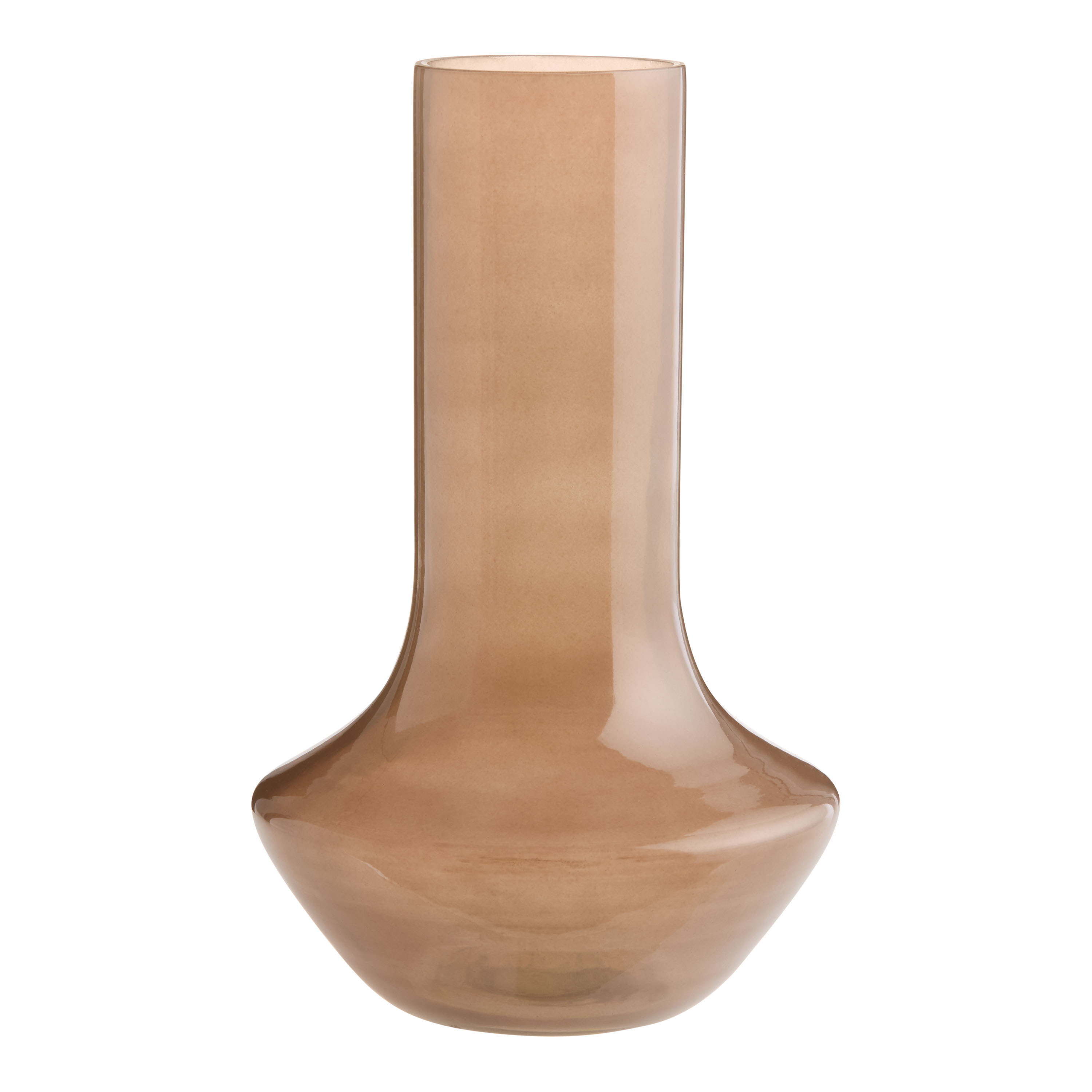 Smoky Taupe Glass Vase - World Market