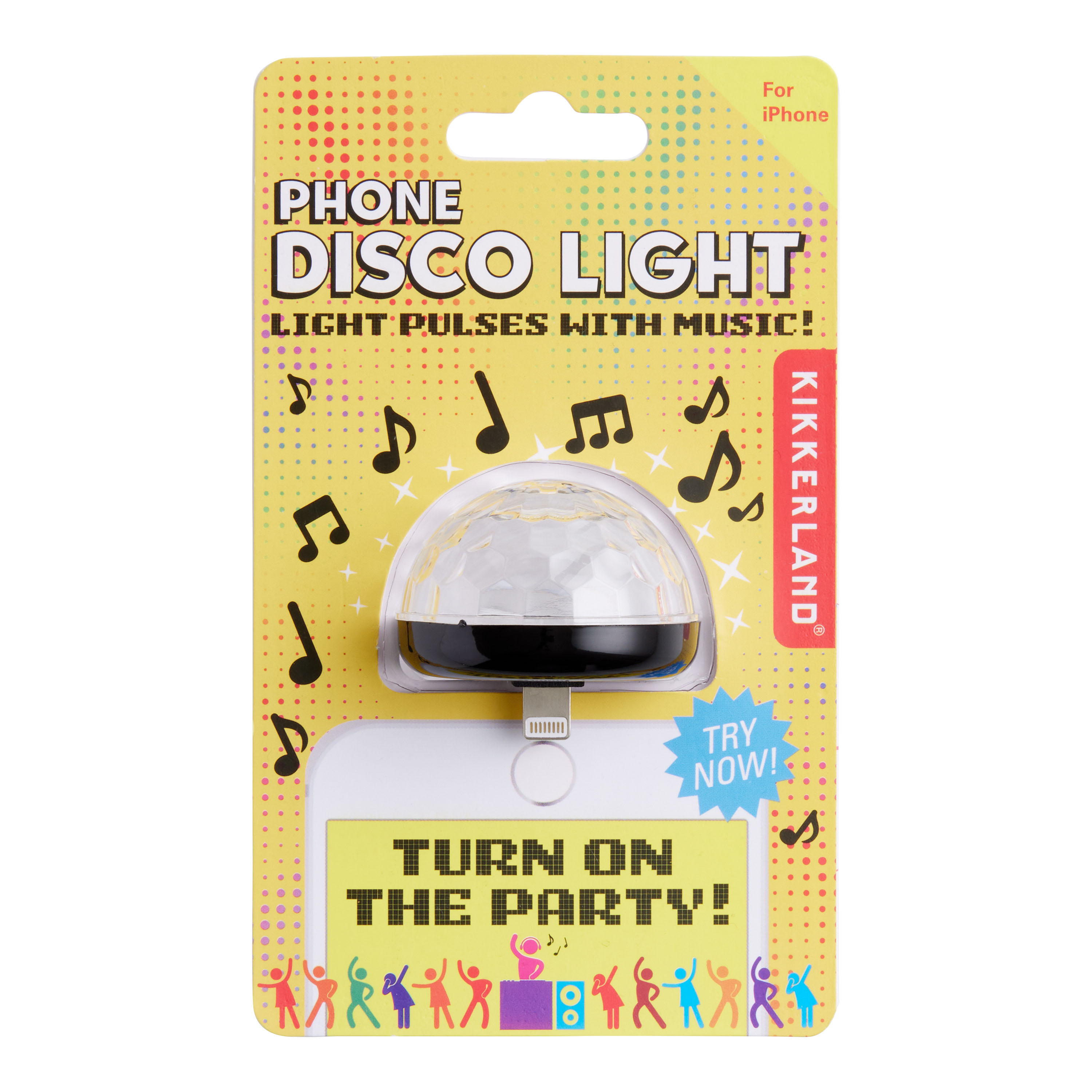 Kikkerland Sound Activated LED Phone Disco Light - World Market