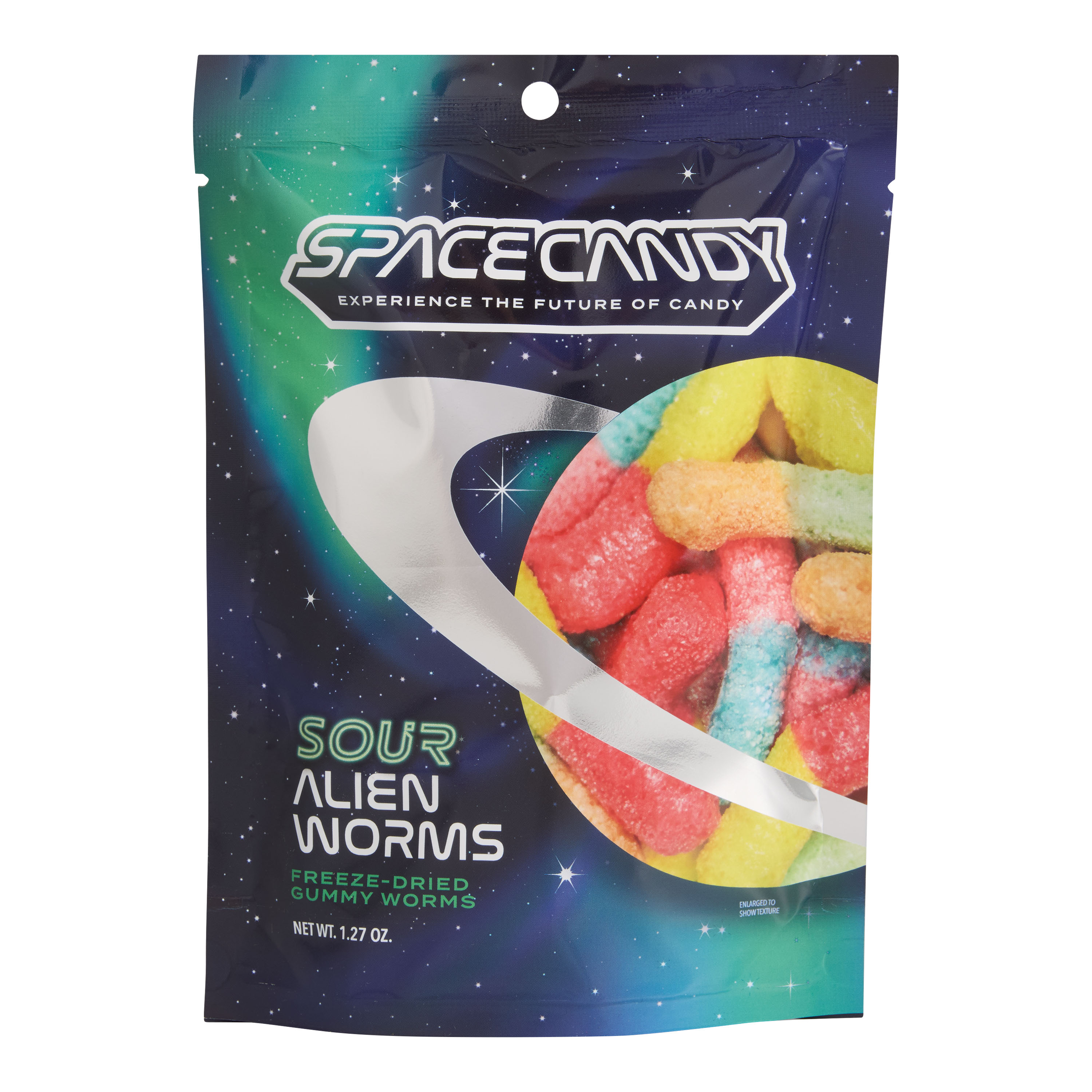 Space Candy Sour Alien Worms Freeze Dried Gummy Candy - World Market