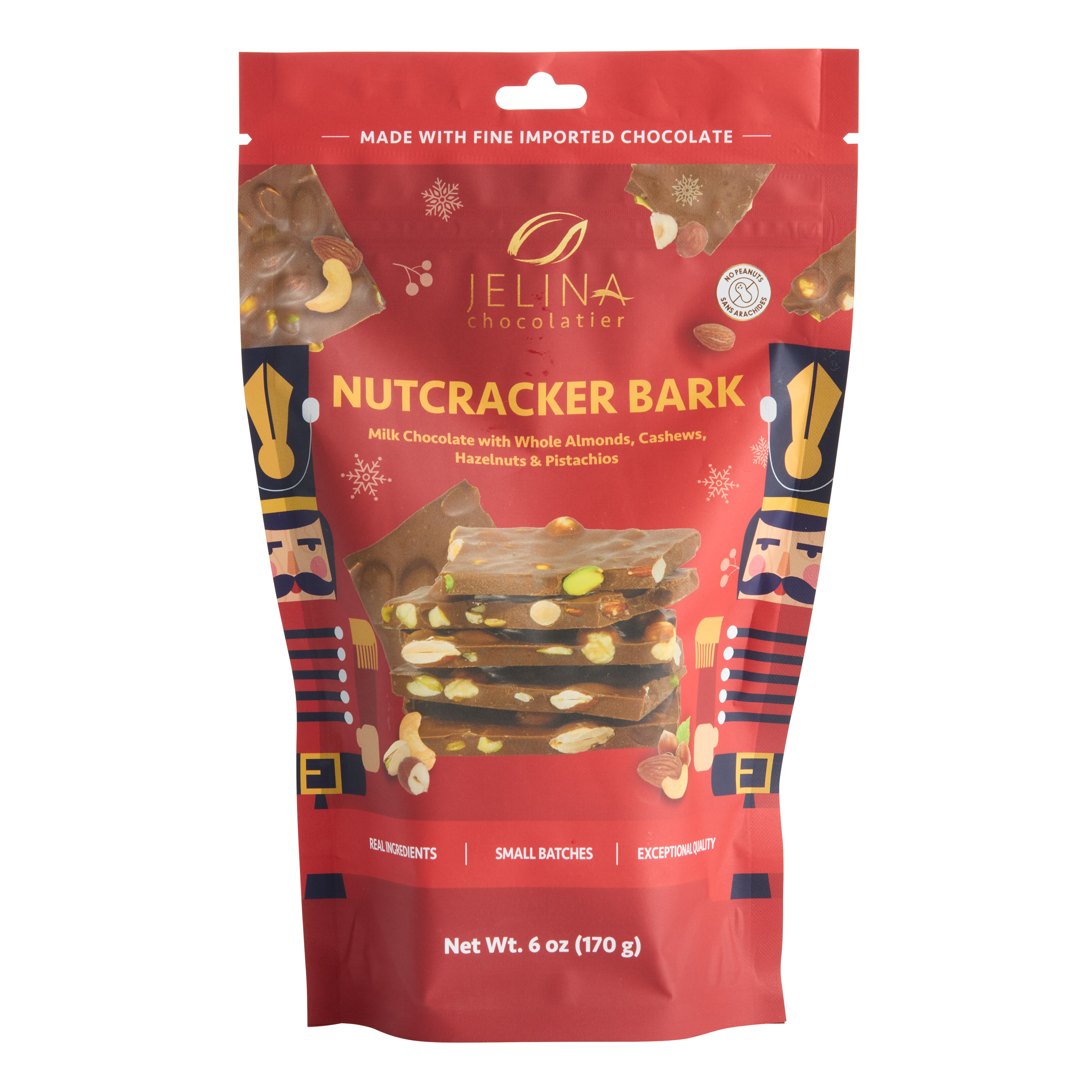 Jelina Milk Chocolate Nutcracker Bark - World Market