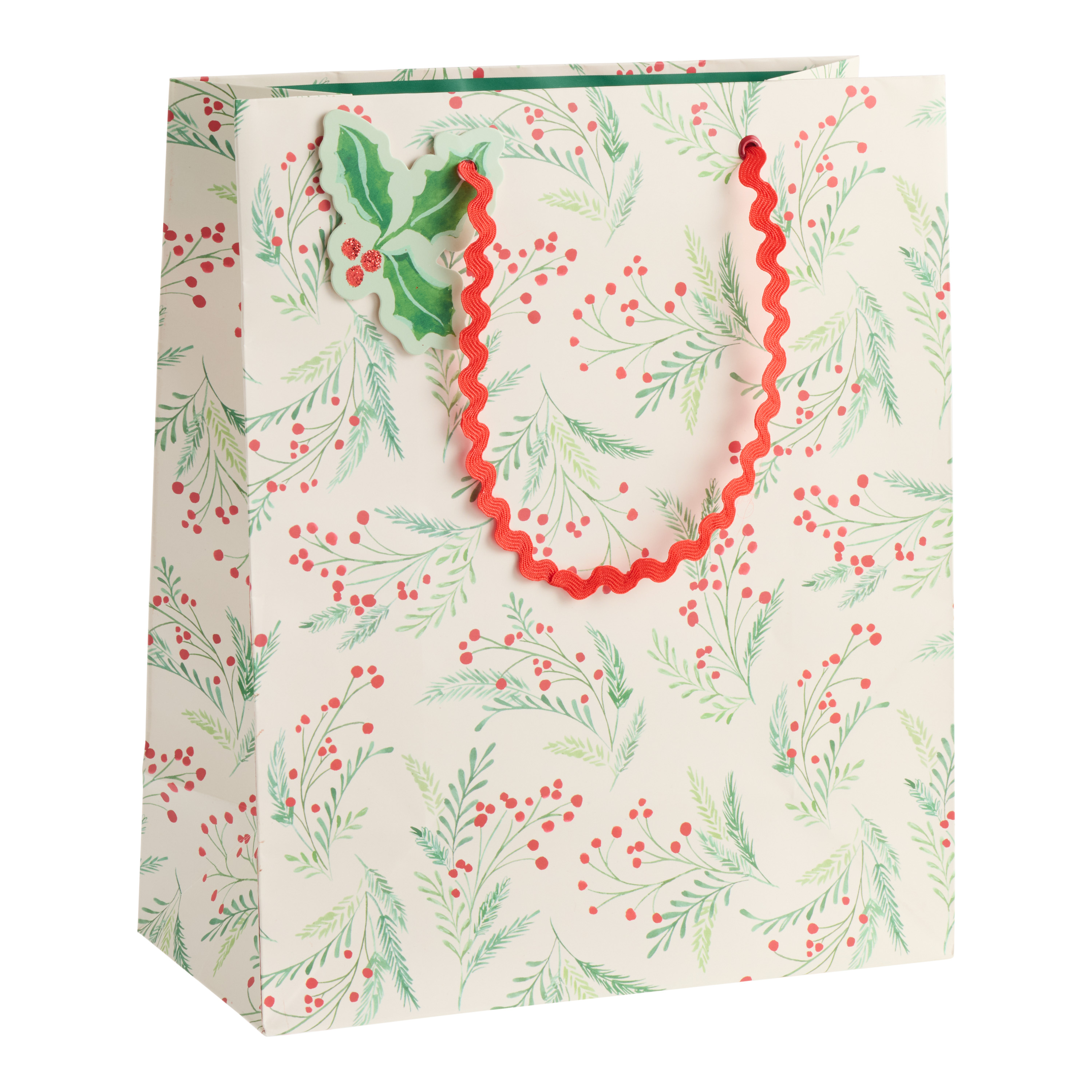Medium Merry Berries Holiday Gift Bag - World Market