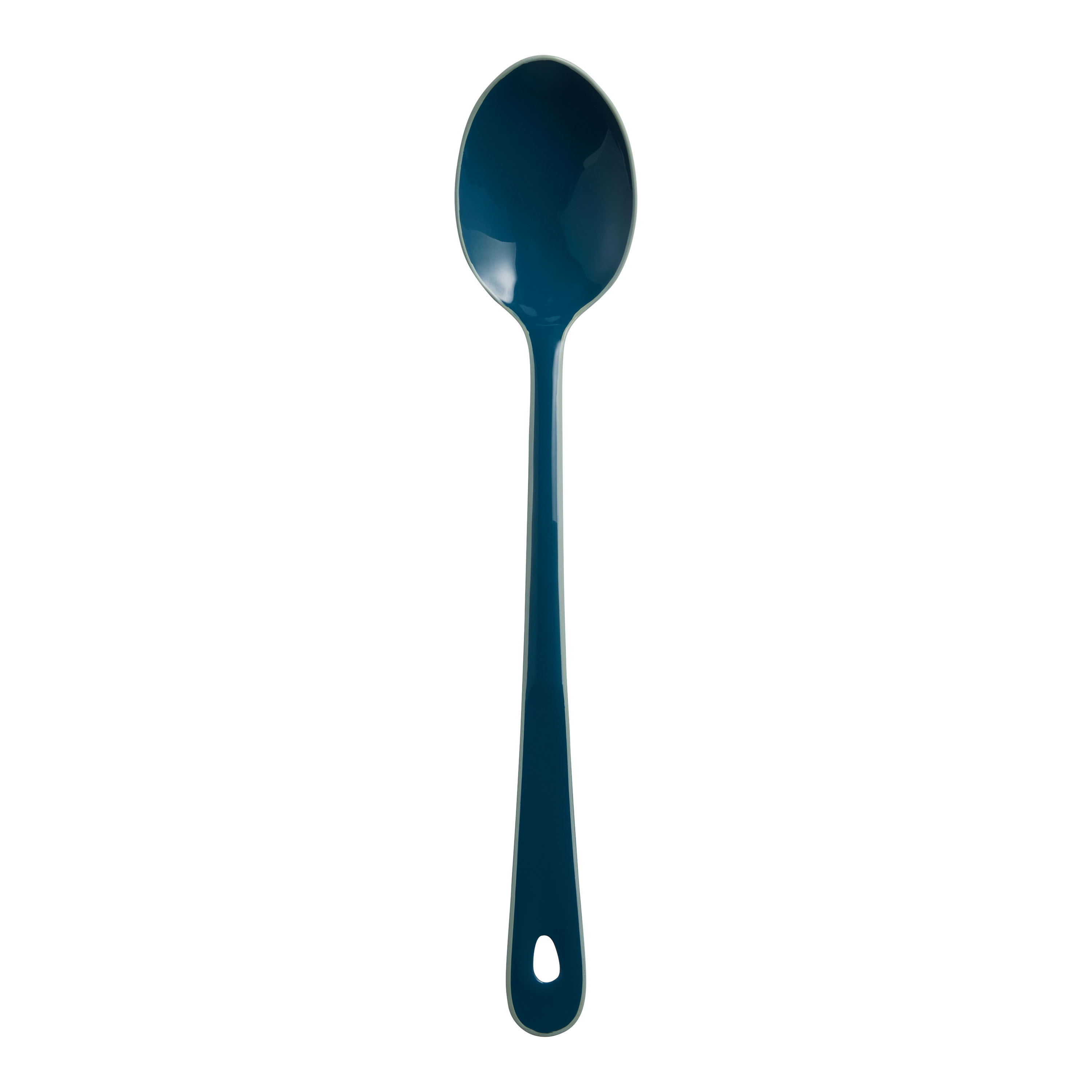 Dragonfly Blue Enameled Stainless Steel Cooking Spoon - World Market