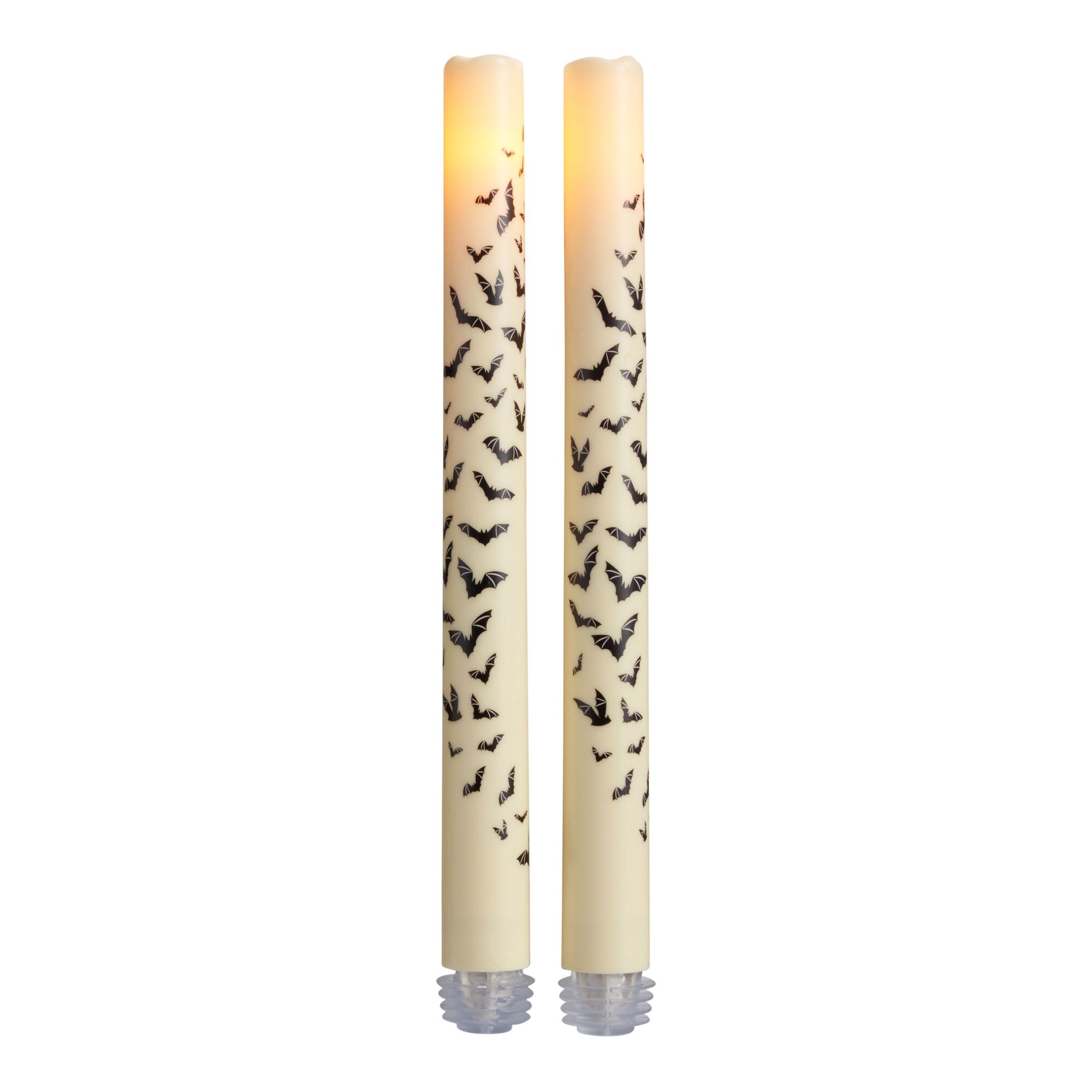 Halloween Bat Flameless LED Taper Candles 2 Pack - World Market