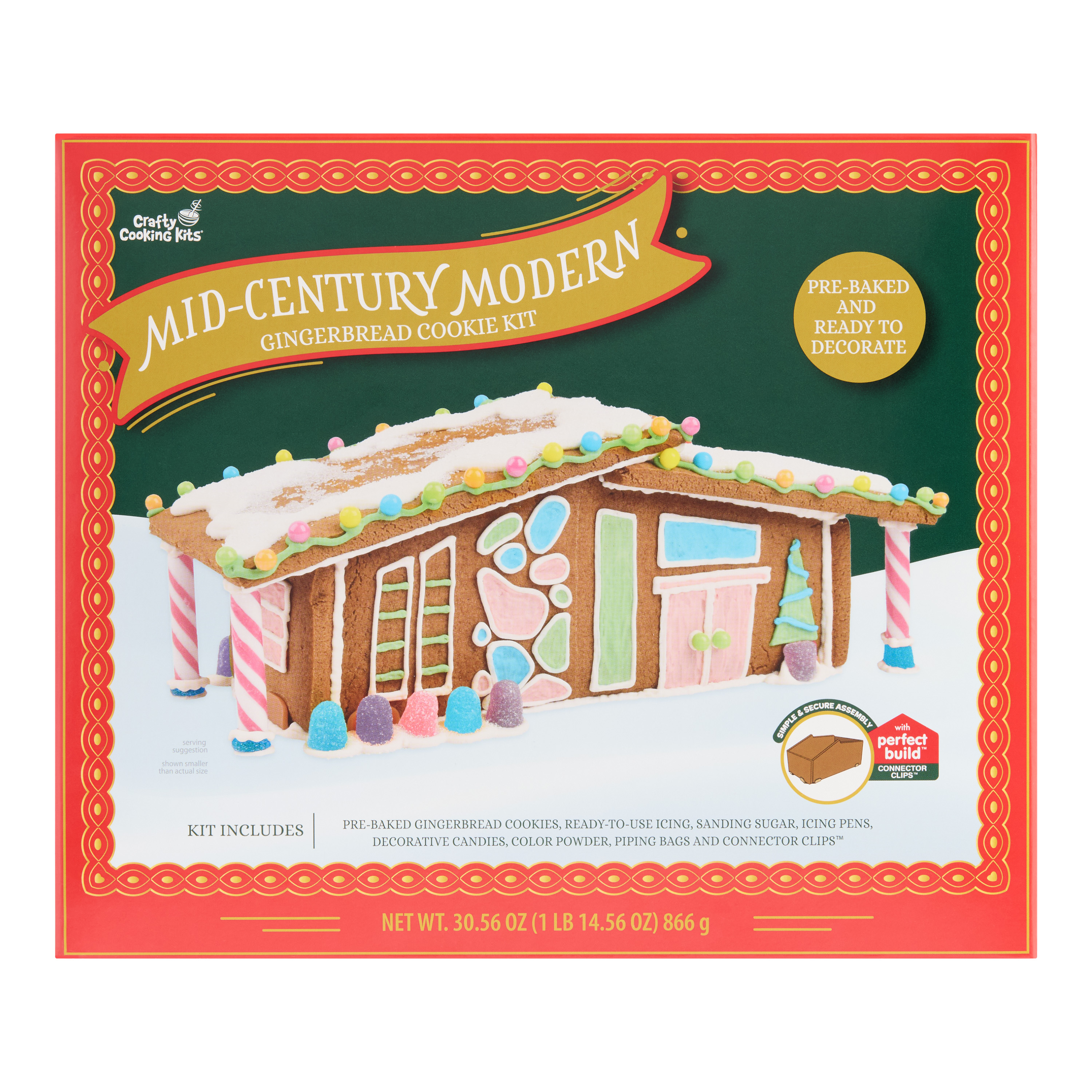 Woodland Mid Century Modern Gingerbread House Kit - World Market