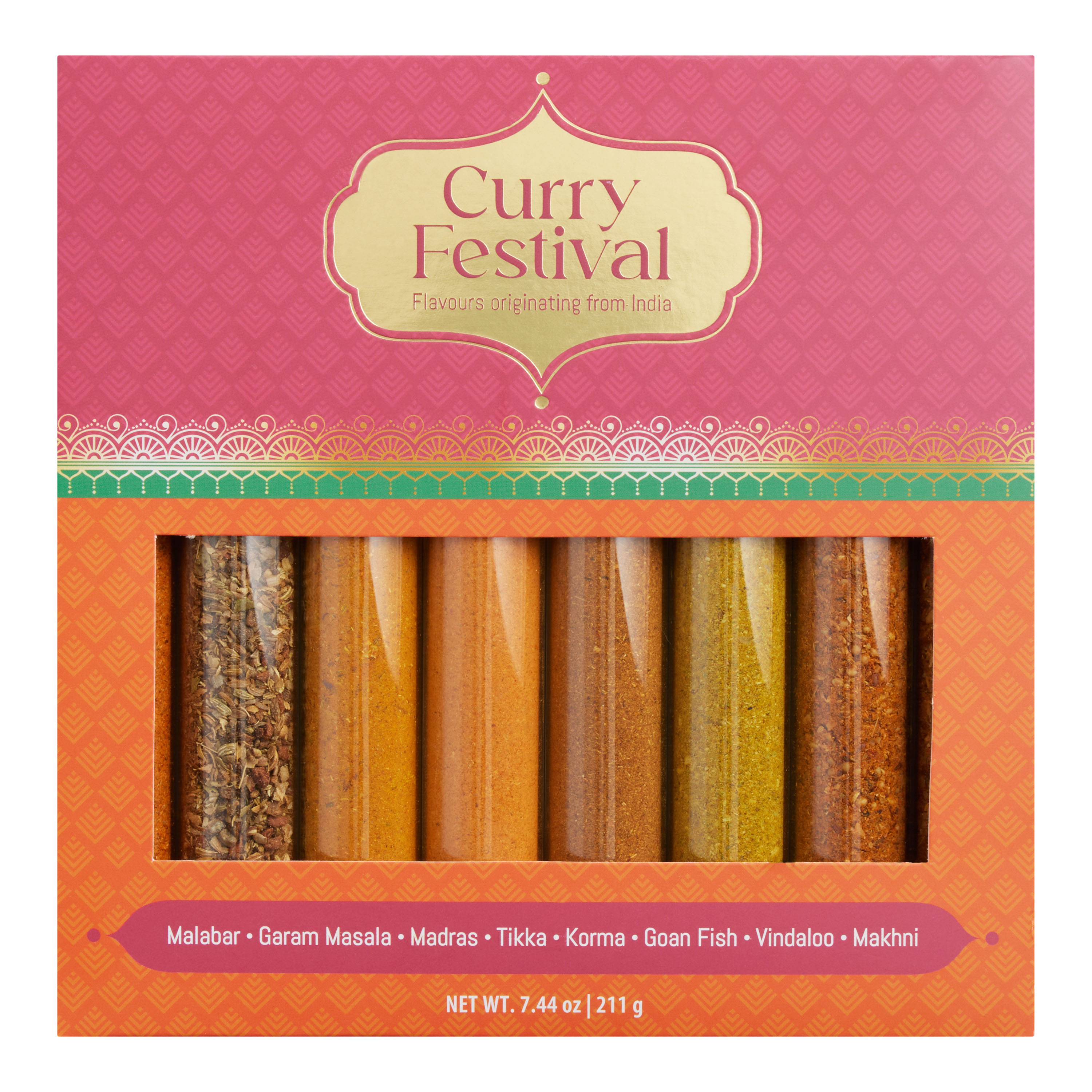 Curry Festival Spice Tube Gift Set 8 Pack - World Market