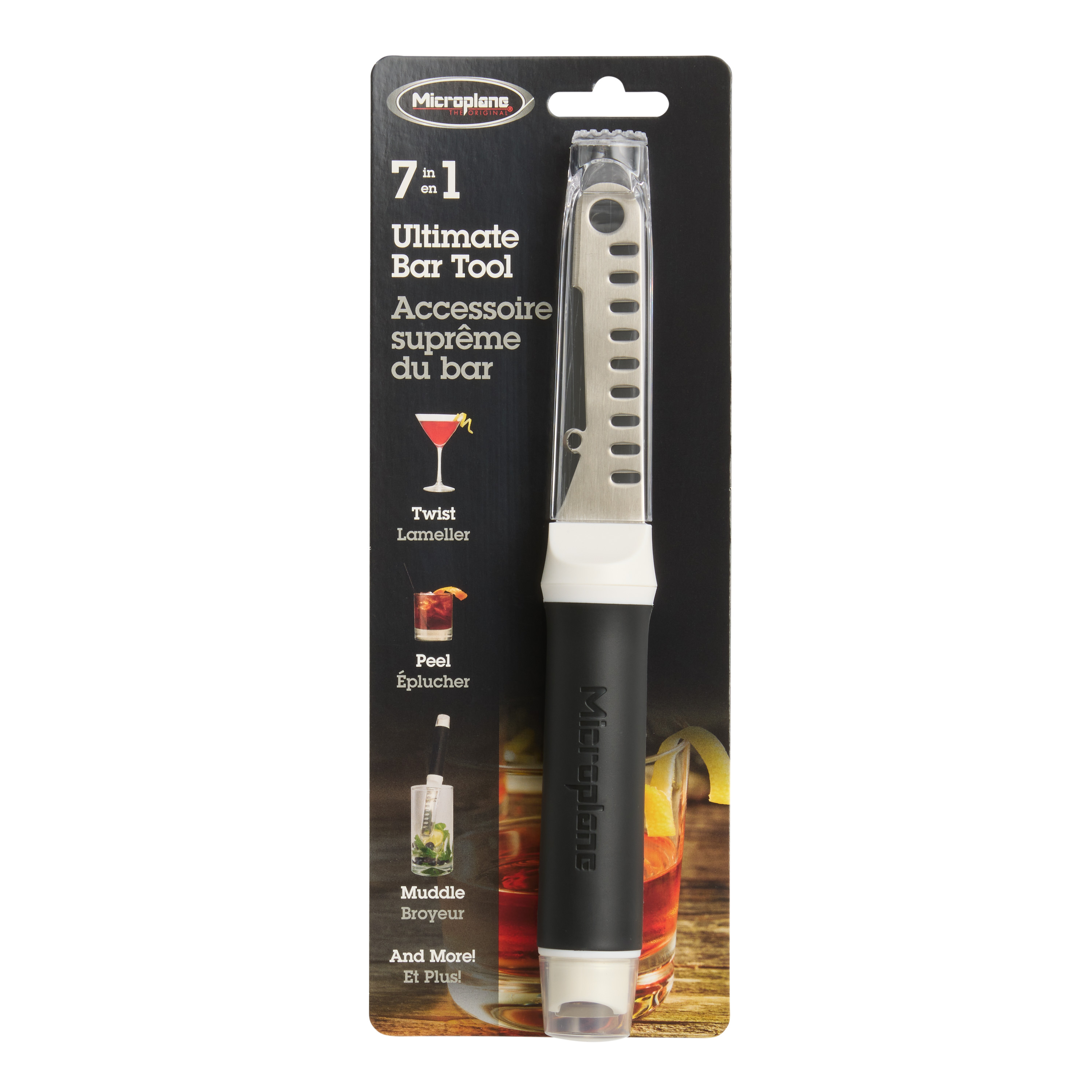 Microplane Stainless Steel 7-In-1 Bar Tool - World Market