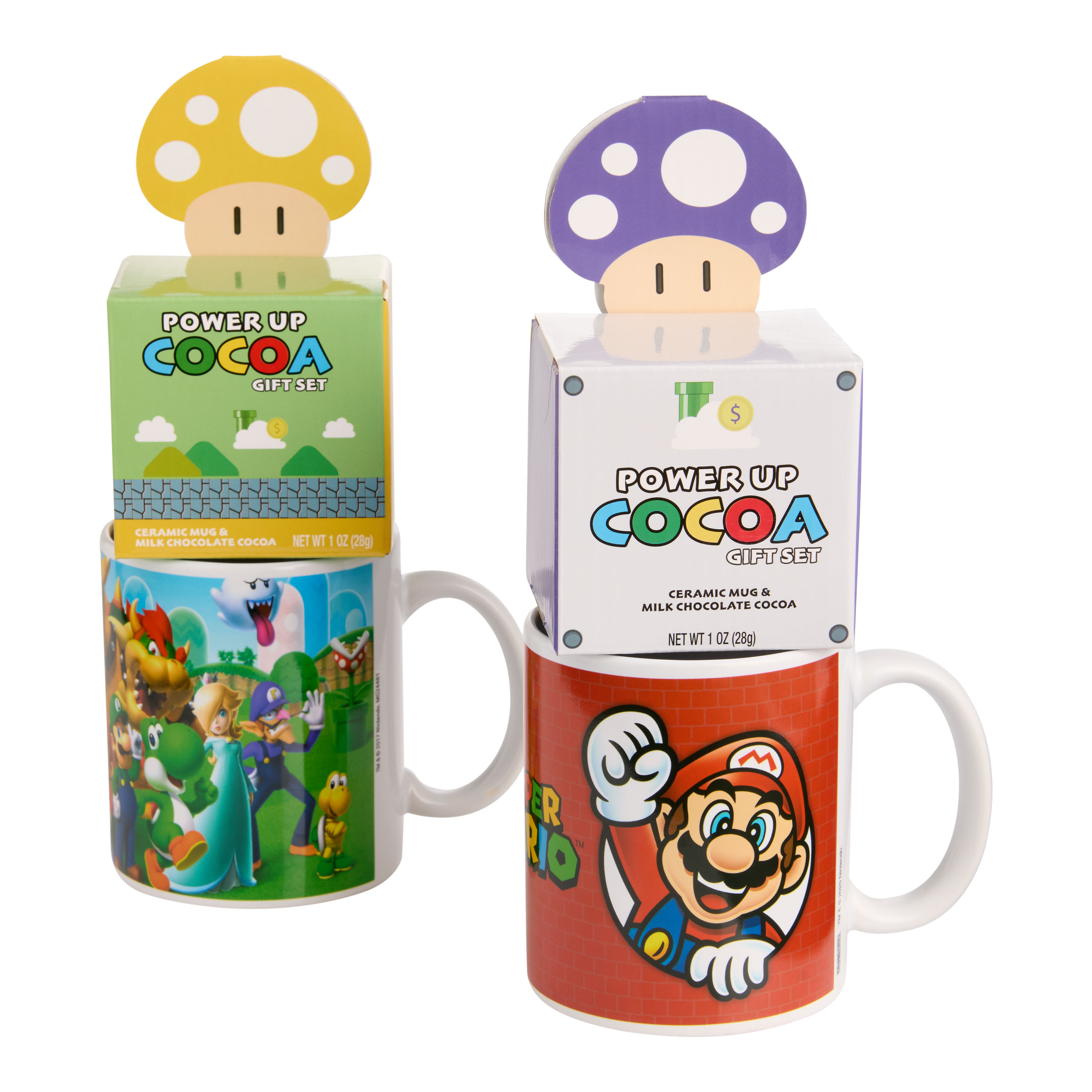 Super Mario Power Up Hot Cocoa and Mug Duo Set of 2 - World Market