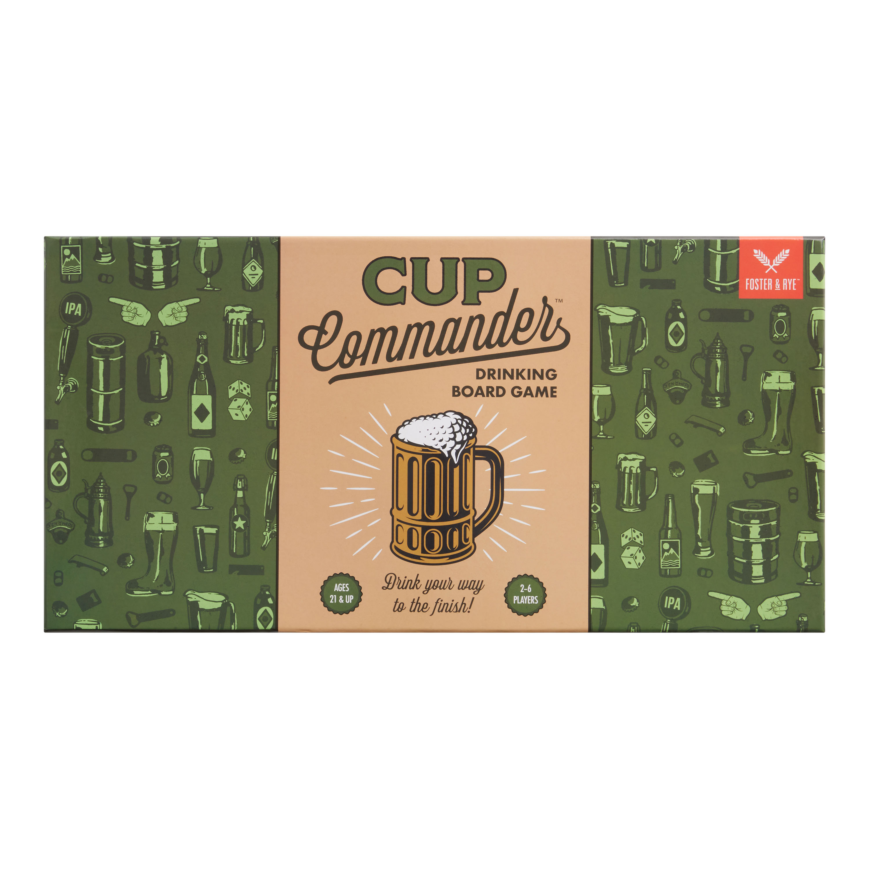 Foster & Rye Cup Commander Drinking Board Game - World Market