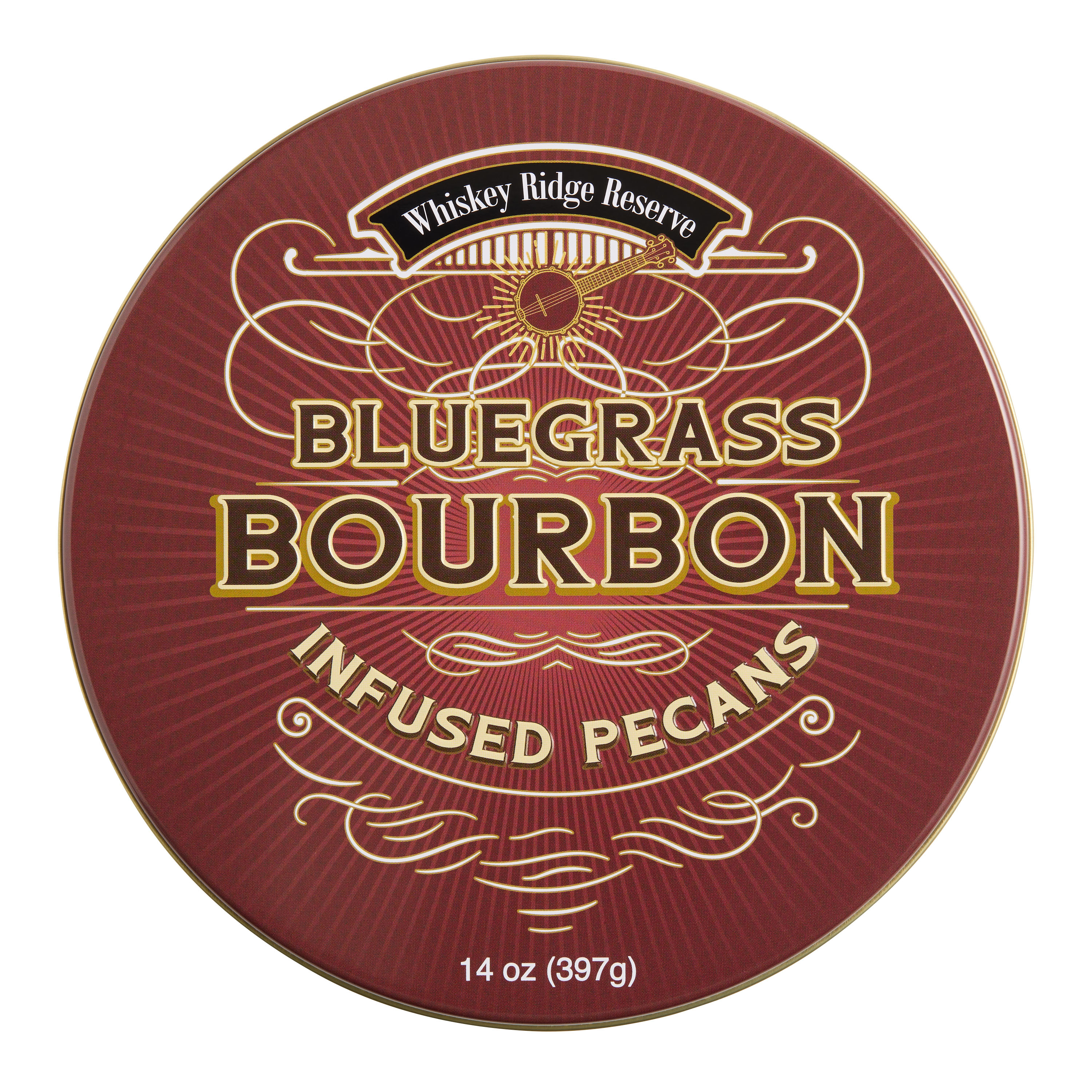 Whiskey Ridge Bluegrass Bourbon Pecans Tin - World Market