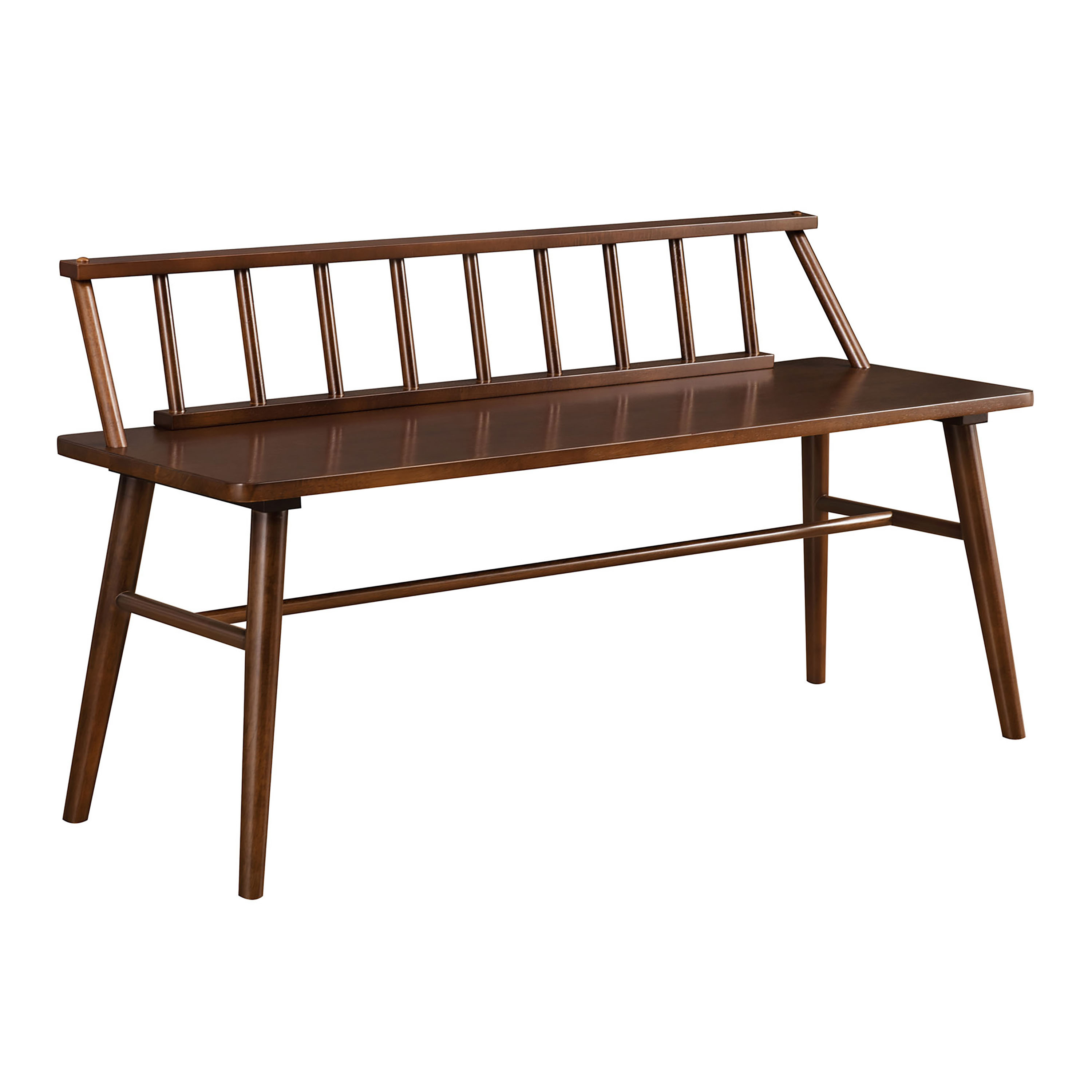 Luz Wood Low Spindle Back Bench - World Market