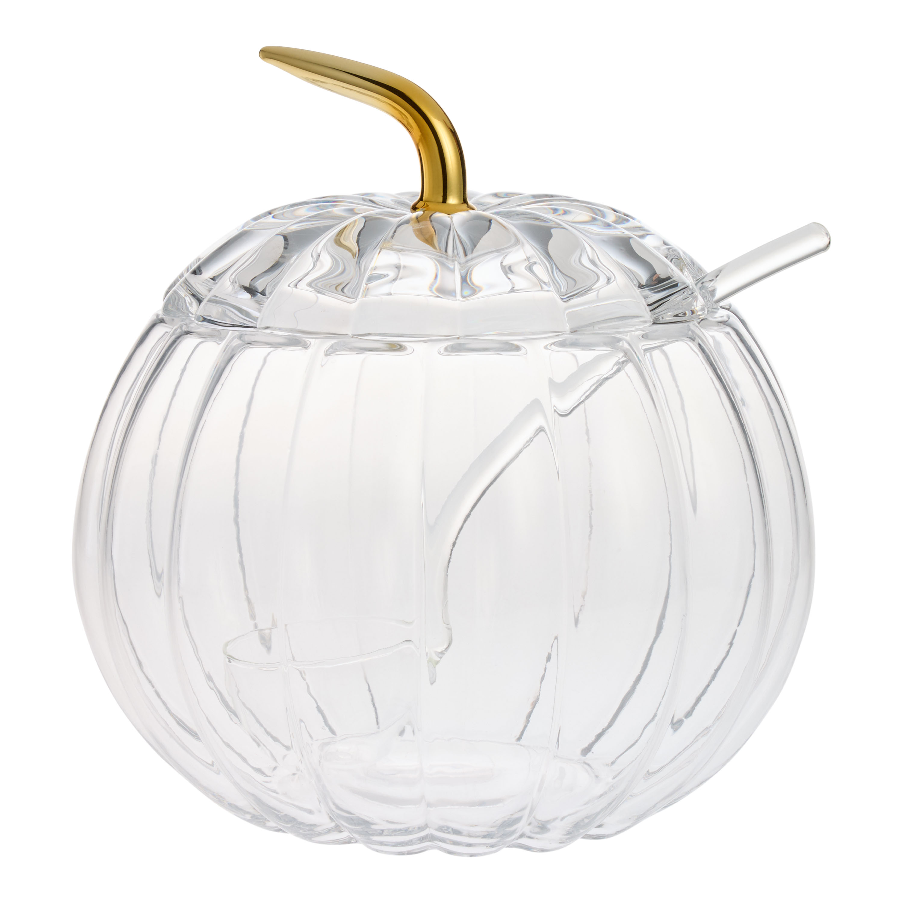 Pumpkin Glass Figural Punch Bowl with Ladle - World Market