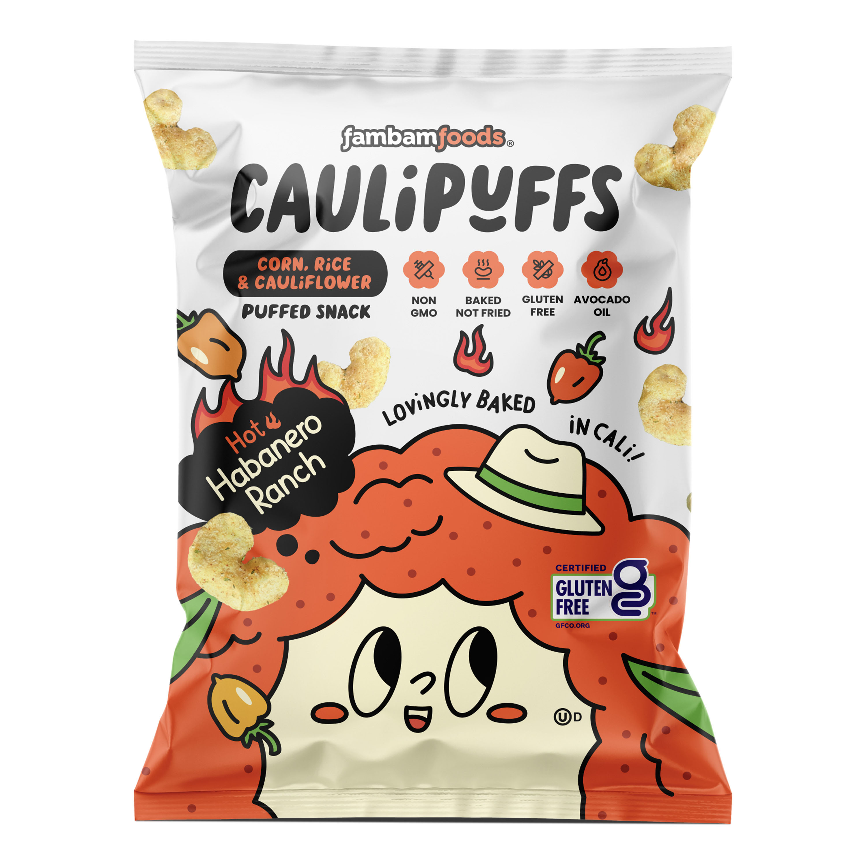 Fambam Foods Habanero Ranch Caulipuffs Puffed Snack - World Market