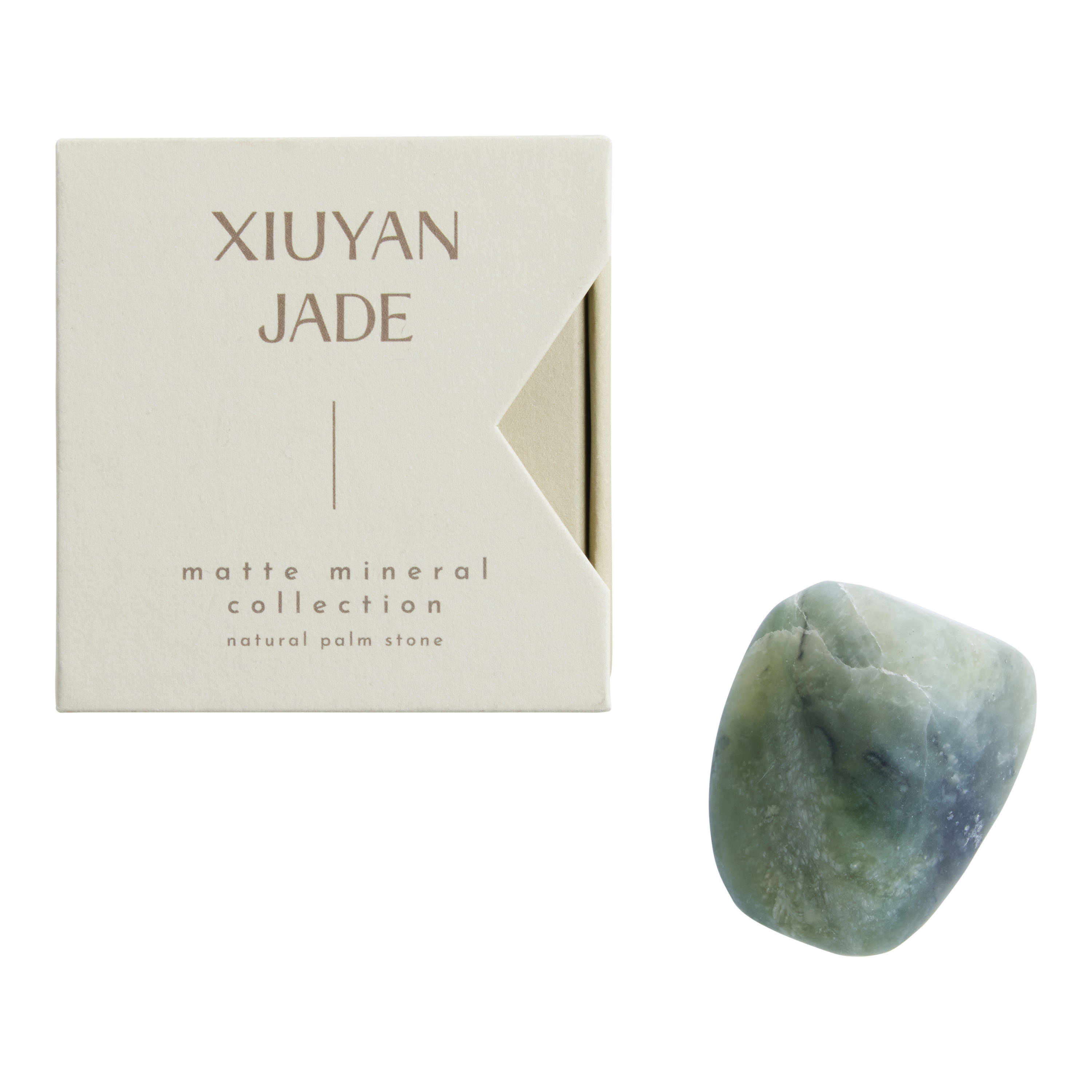 GeoCentral Xiuyan Jade Natural Crystal Palm Stone - World Market