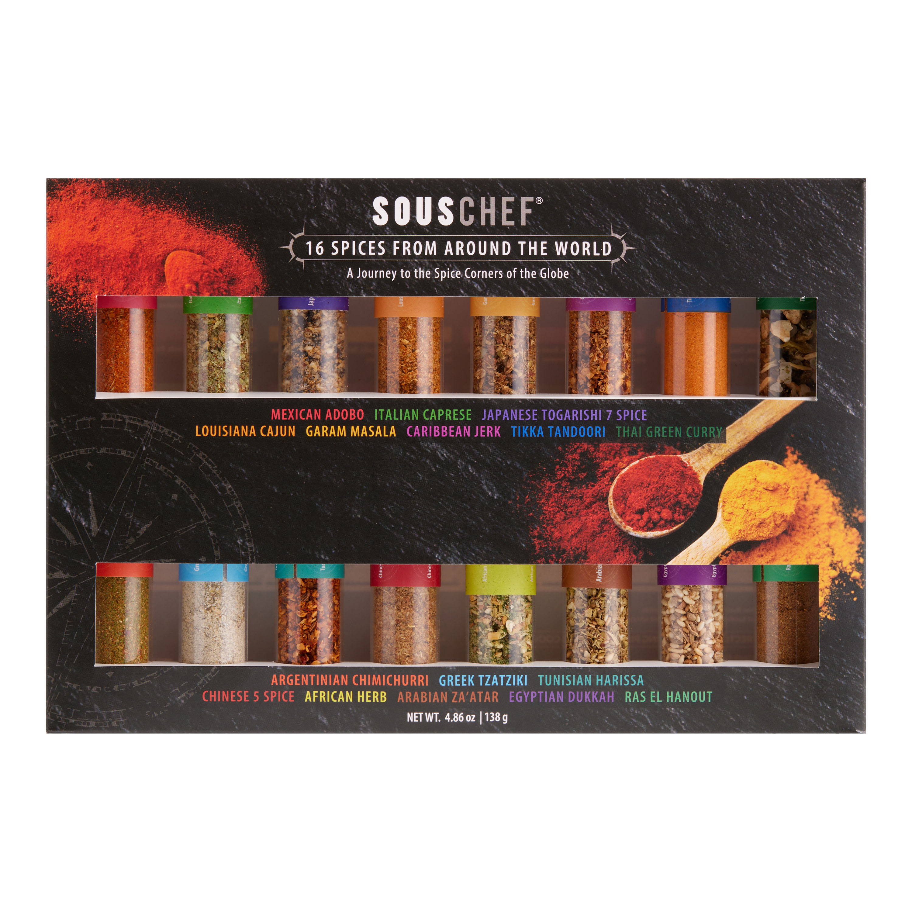 Sous Chef Spice Tube Variety Box 16 Pack - World Market