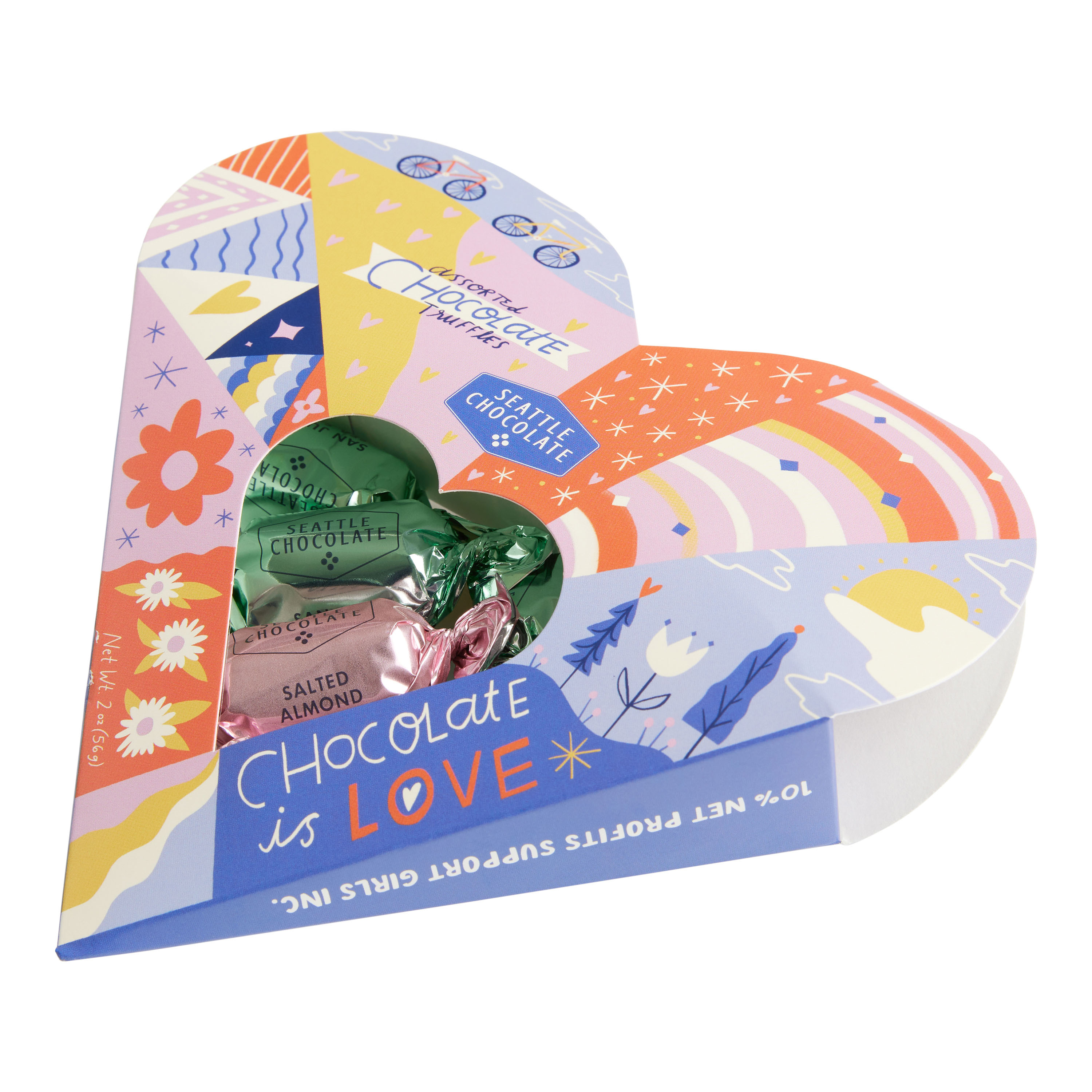 Seattle Assorted Chocolate Heart Gift Box - World Market