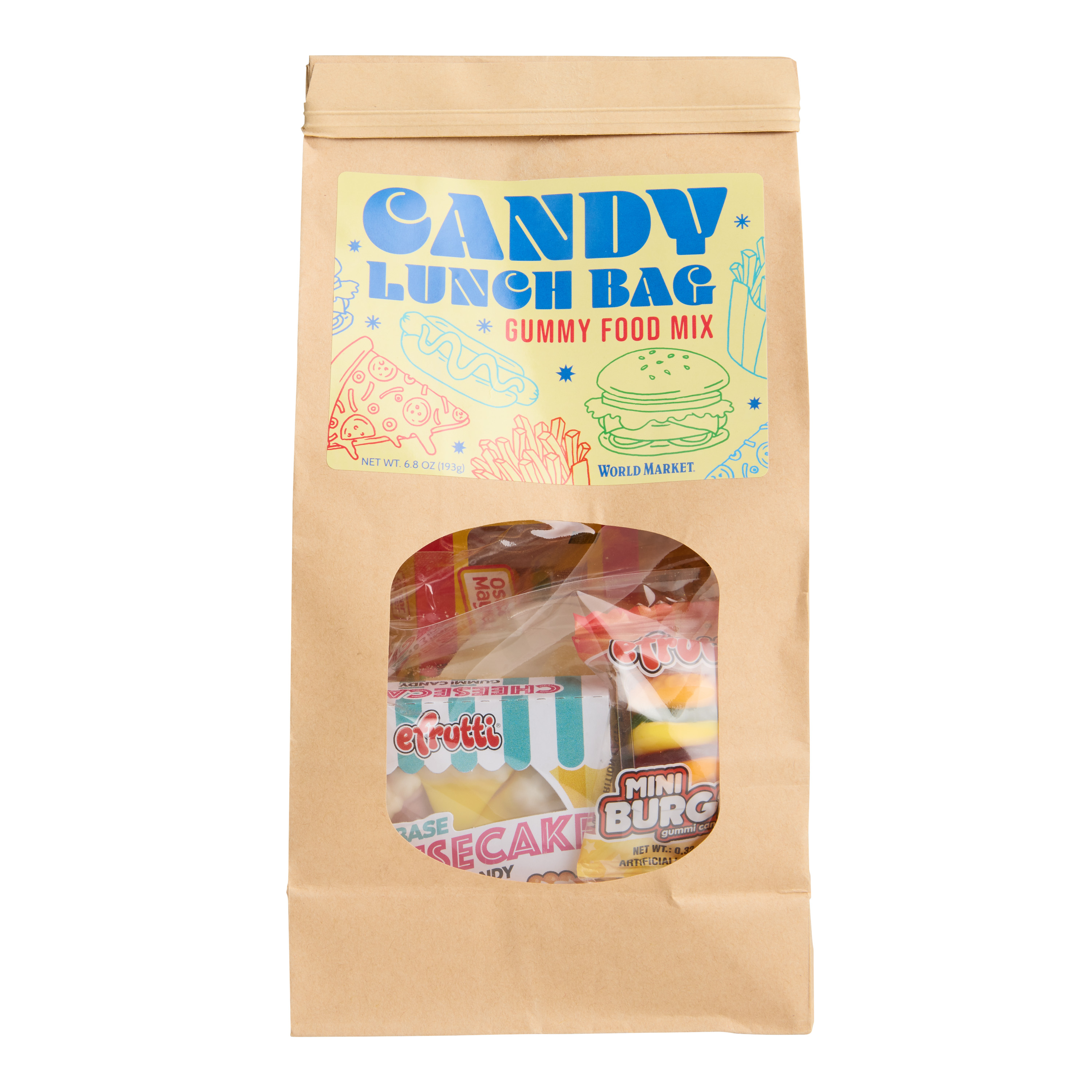 World Market Gummy Food Mix Candy Lunch Bag - World Market