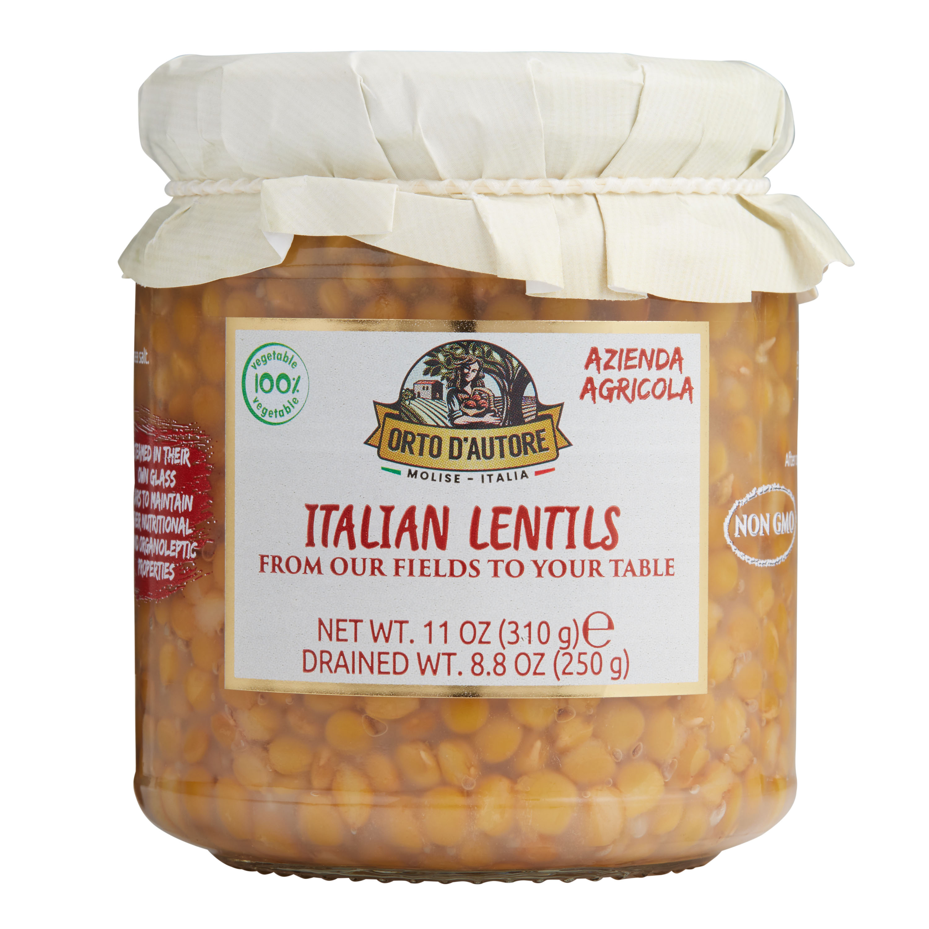Orto d'Autore Italian Lentils Set of 2 - World Market