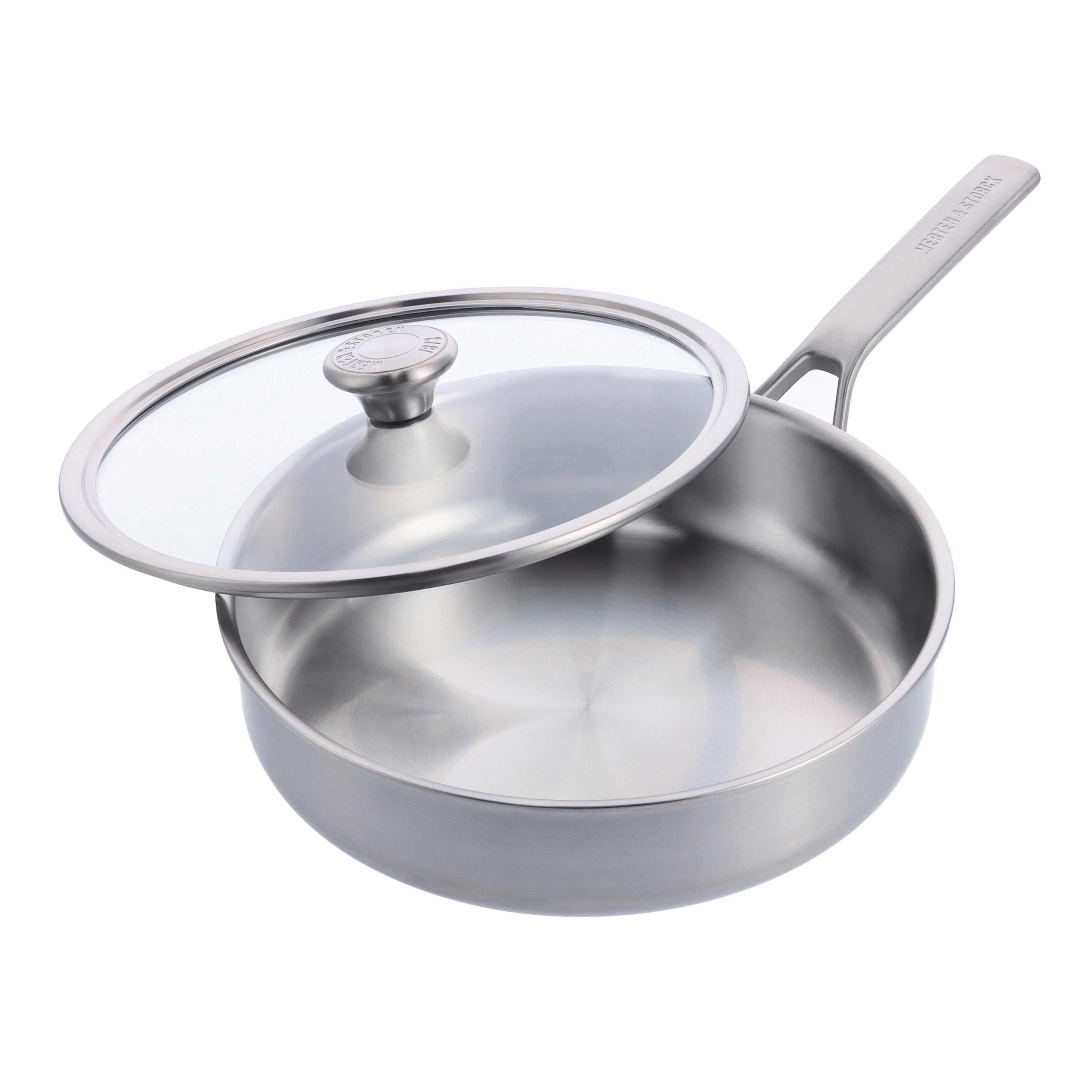 Merten & Storck Tri Ply Stainless Steel Saute Pan with Lid - World Market