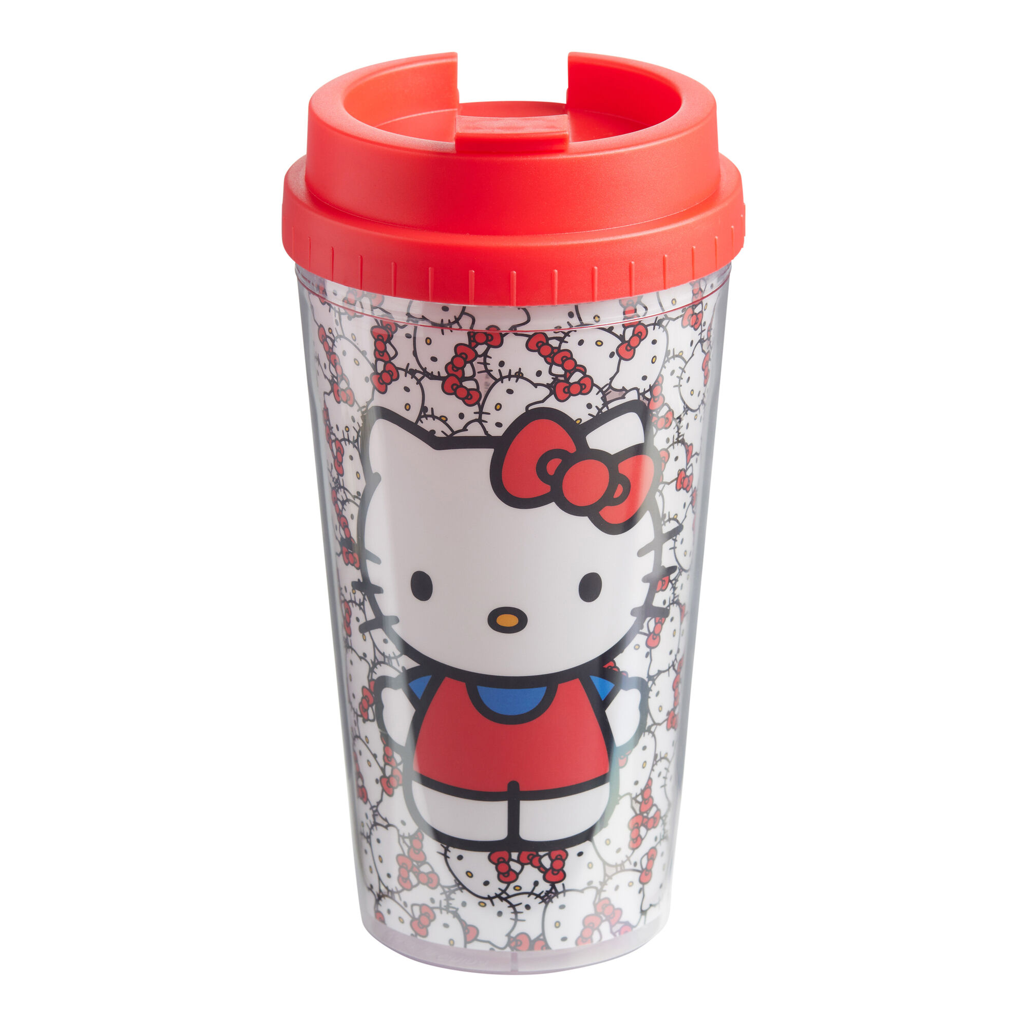 Hello Kitty Red And White Double Wall Travel Mug - World Market