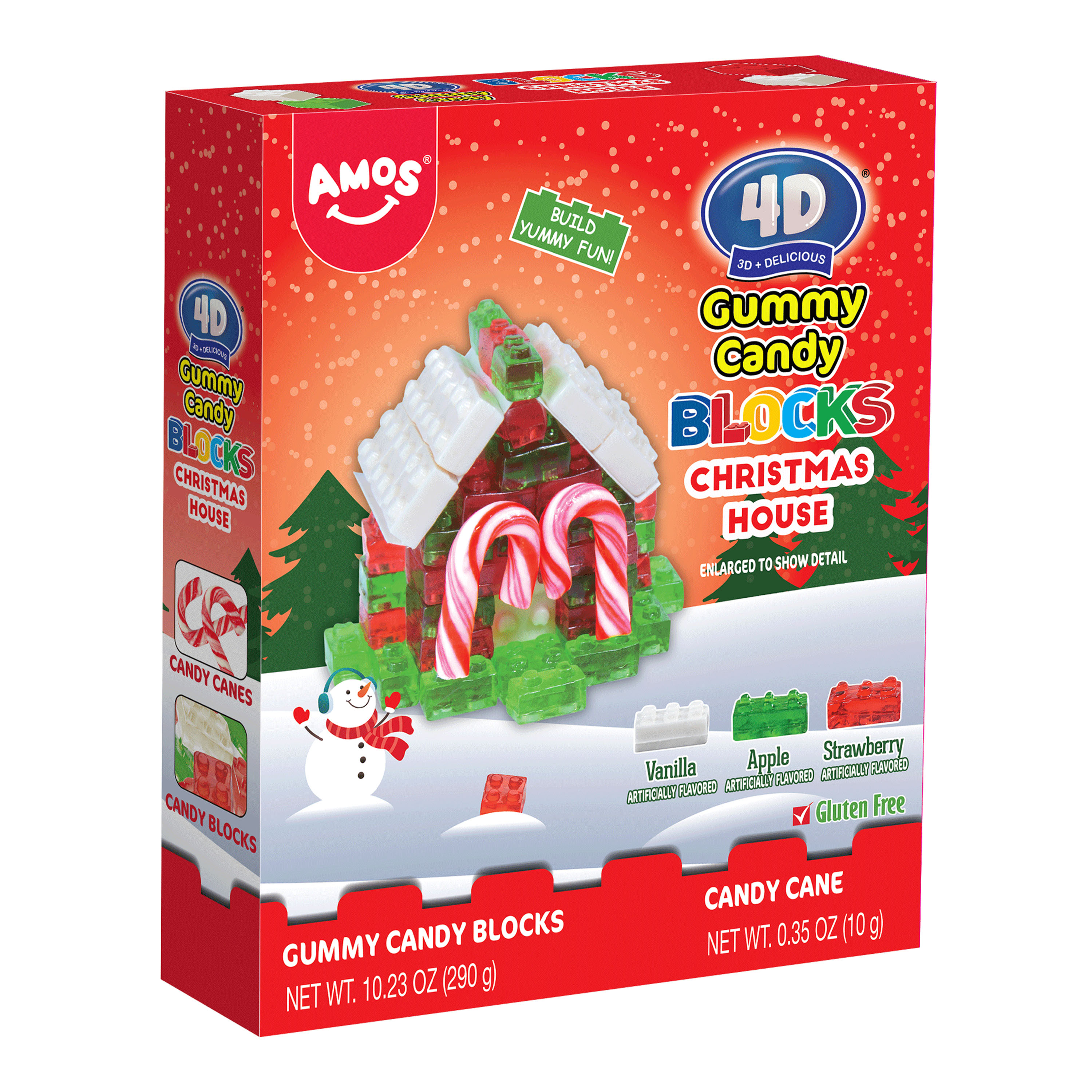 Amos 4D Christmas House Gummy Candy Blocks - World Market