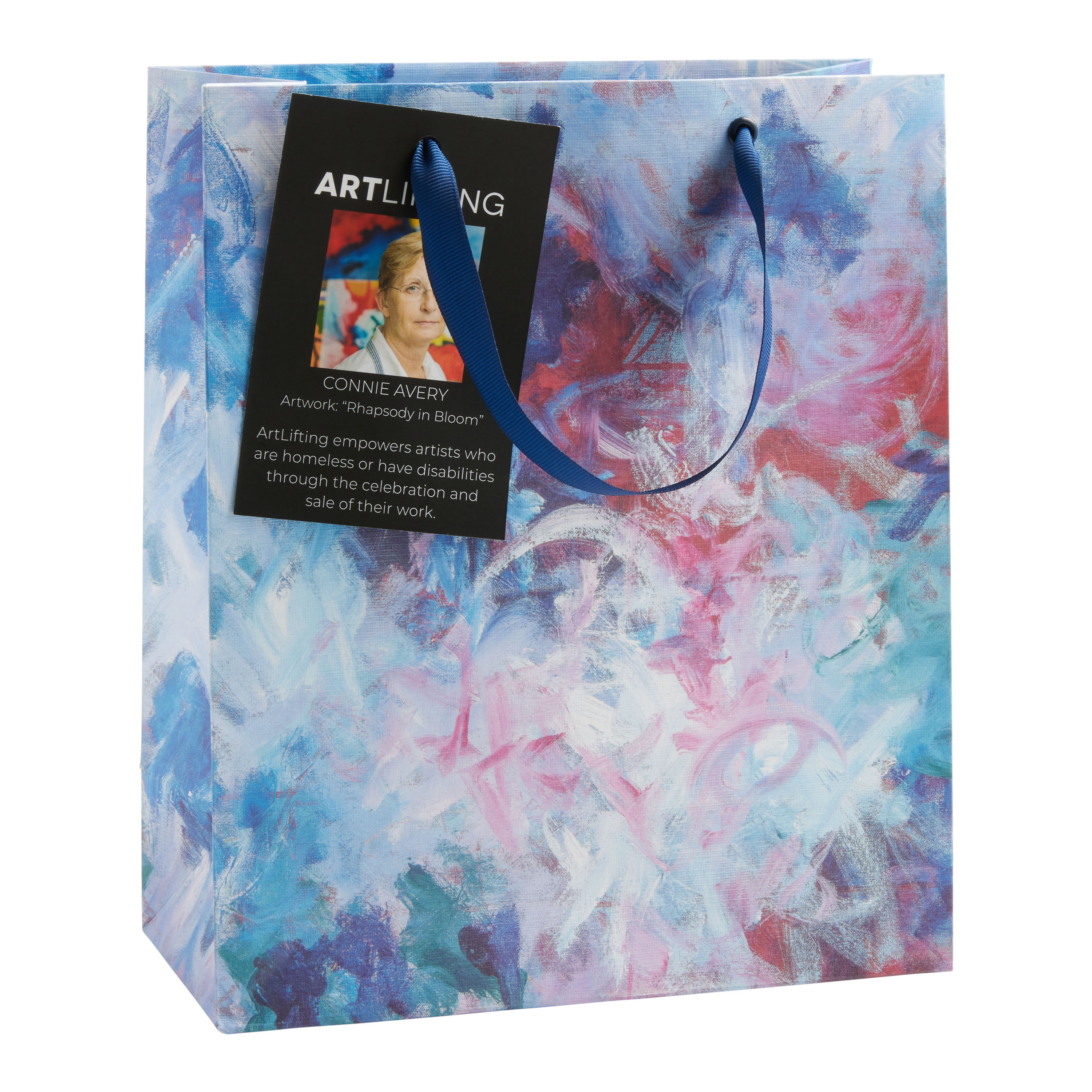 Medium ArtLifting Rhapsody In Bloom Gift Bag - World Market