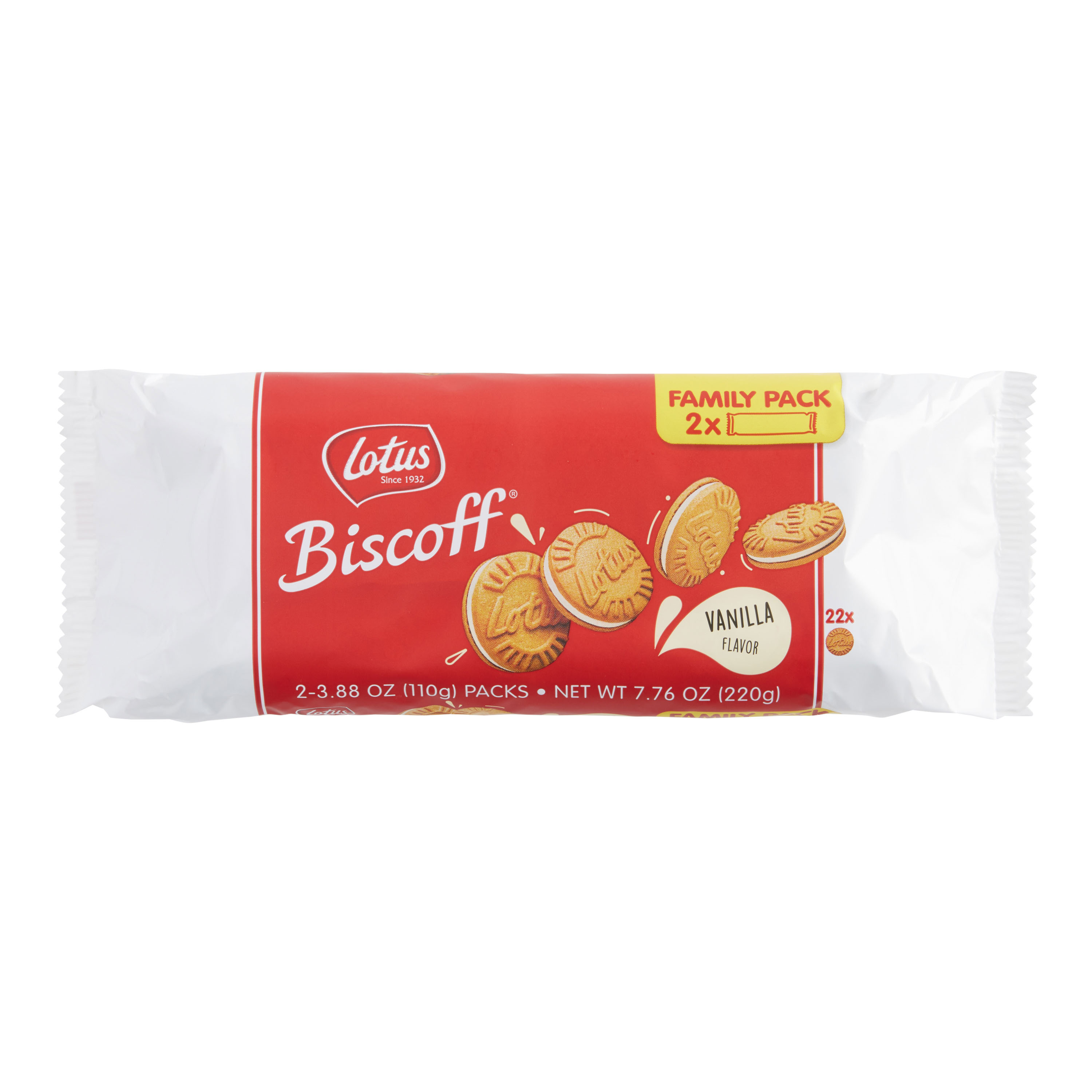 Lotus Biscoff Cream Sandwich Cookies Family Size - World Market