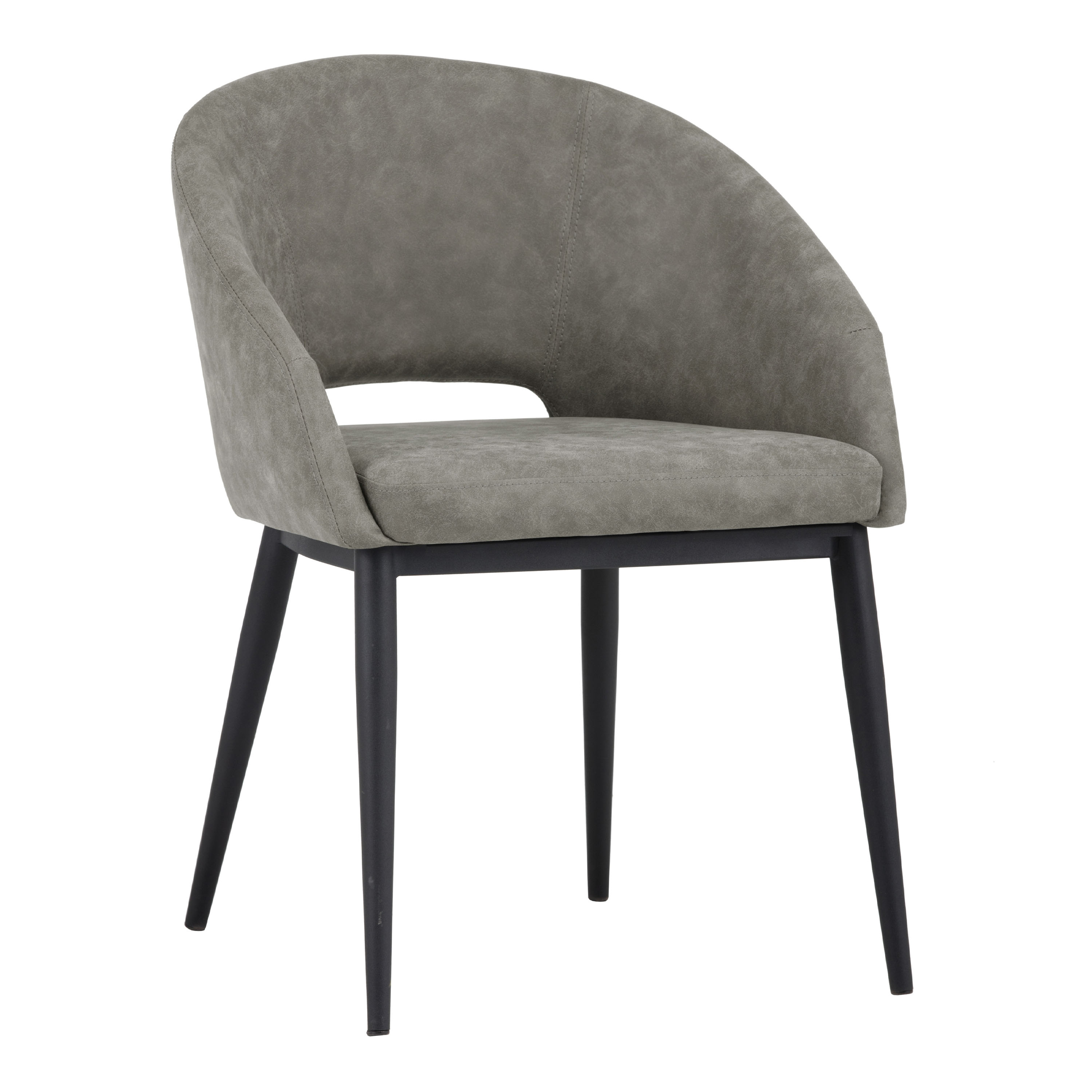 Cache Barrel Back Upholstered Dining Armchair - World Market