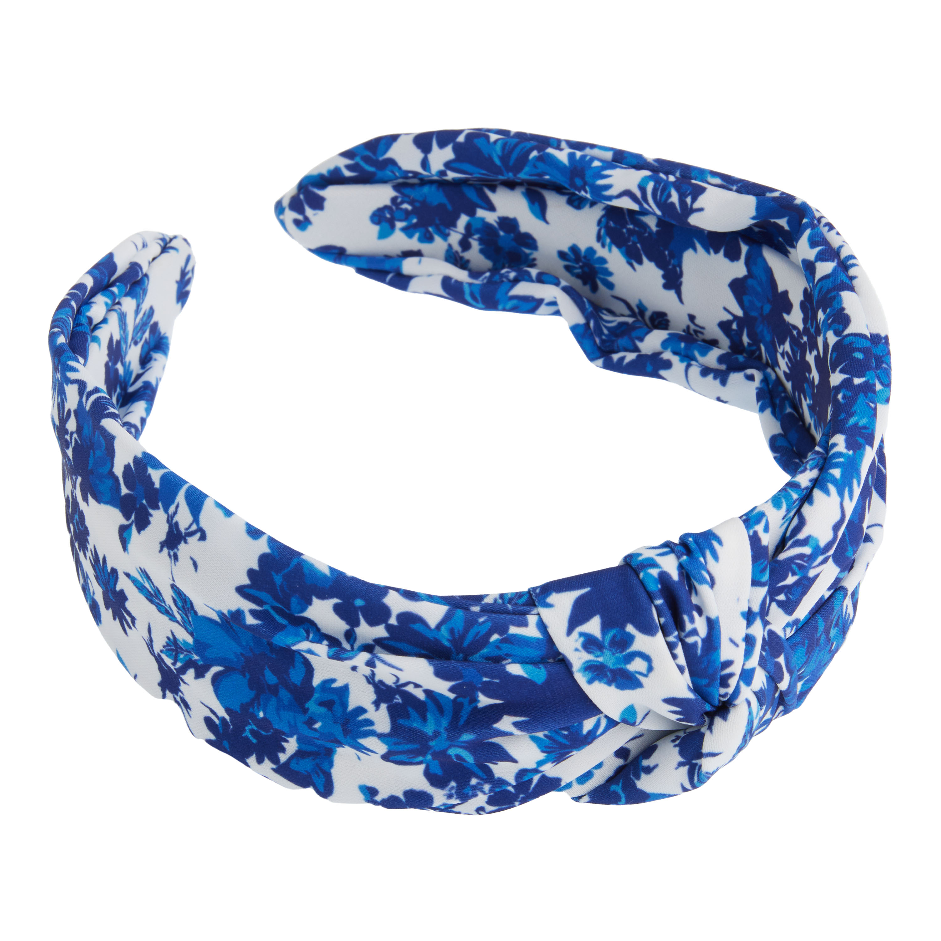 Blue And White Floral Knotted Headband - World Market