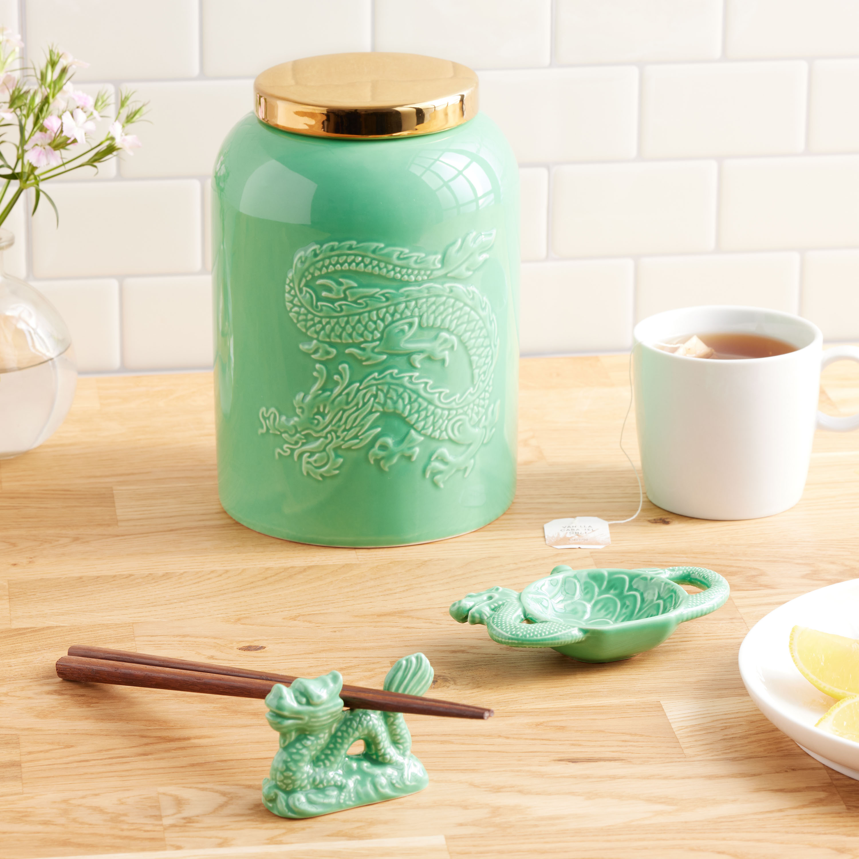 Jade Green Dragon Kitchenware Collection - World Market