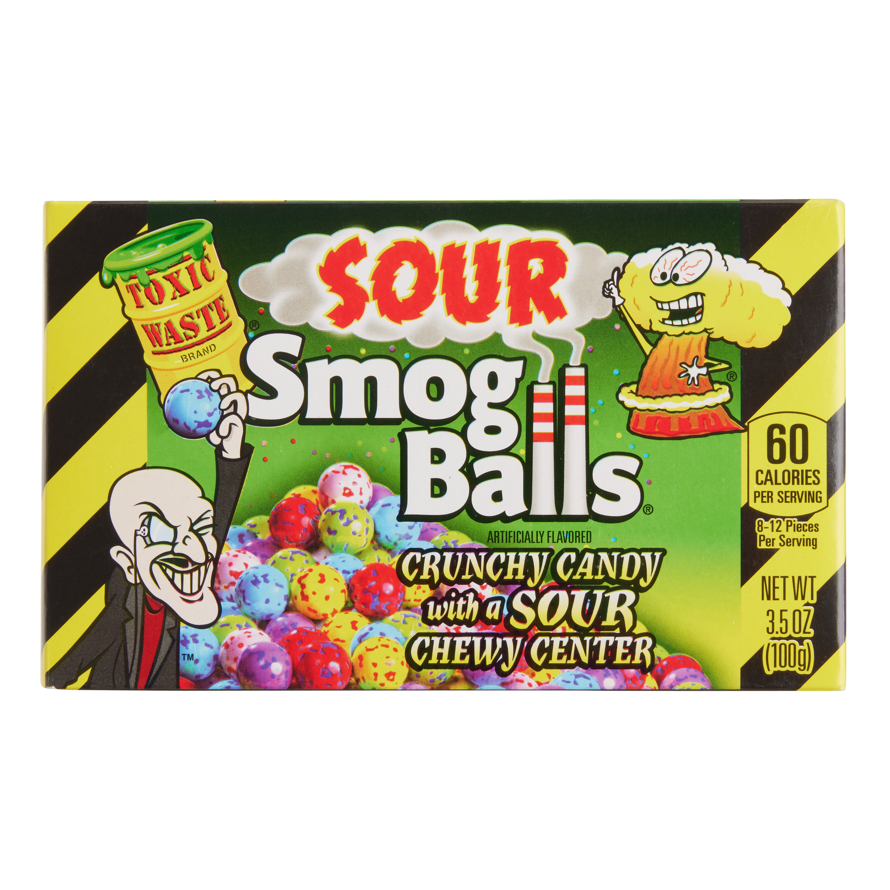 Toxic Waste Sour Smog Balls Candy Theater Box Set Of 3 - World Market