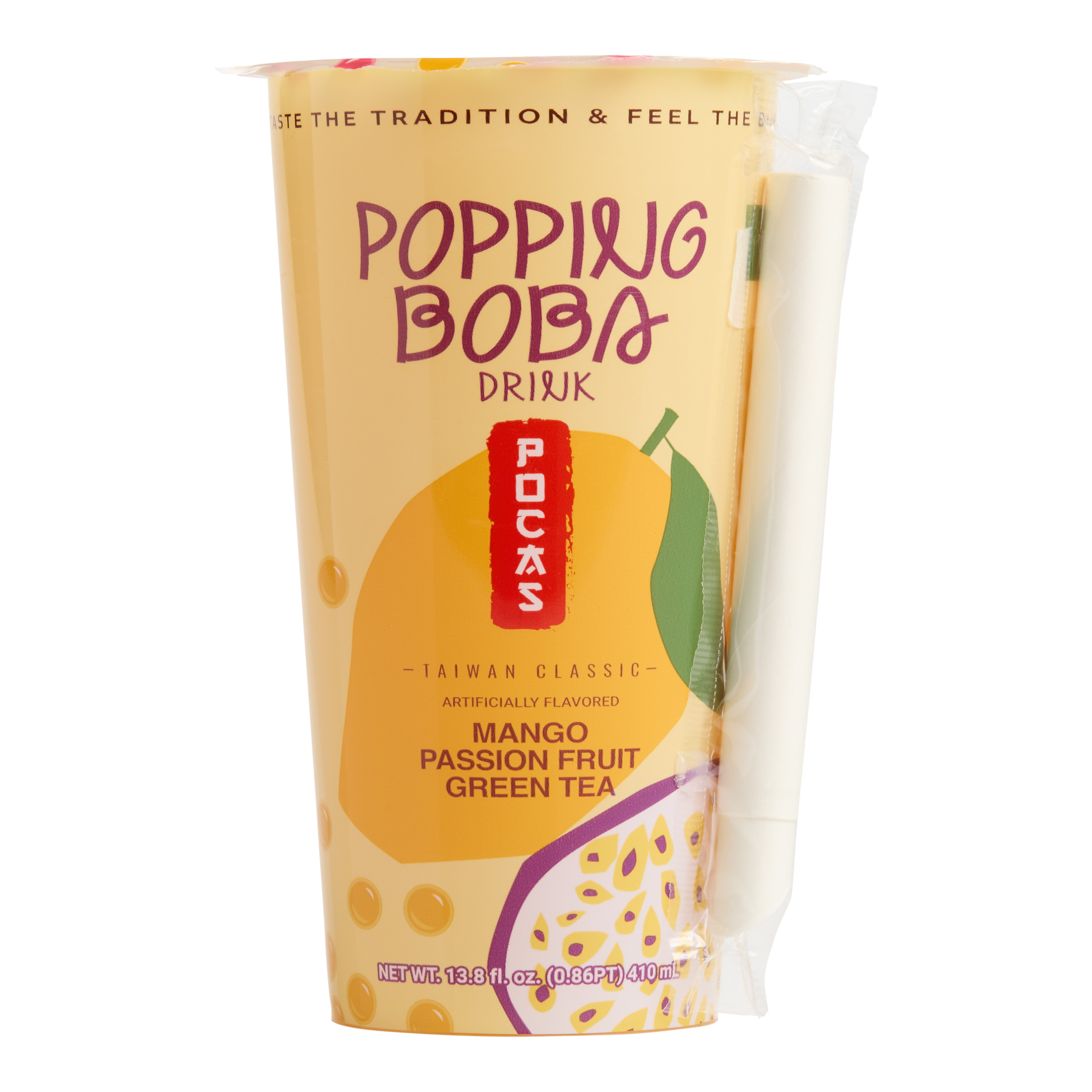 Pocas Popping Boba Mango Passion Fruit Green Tea - World Market