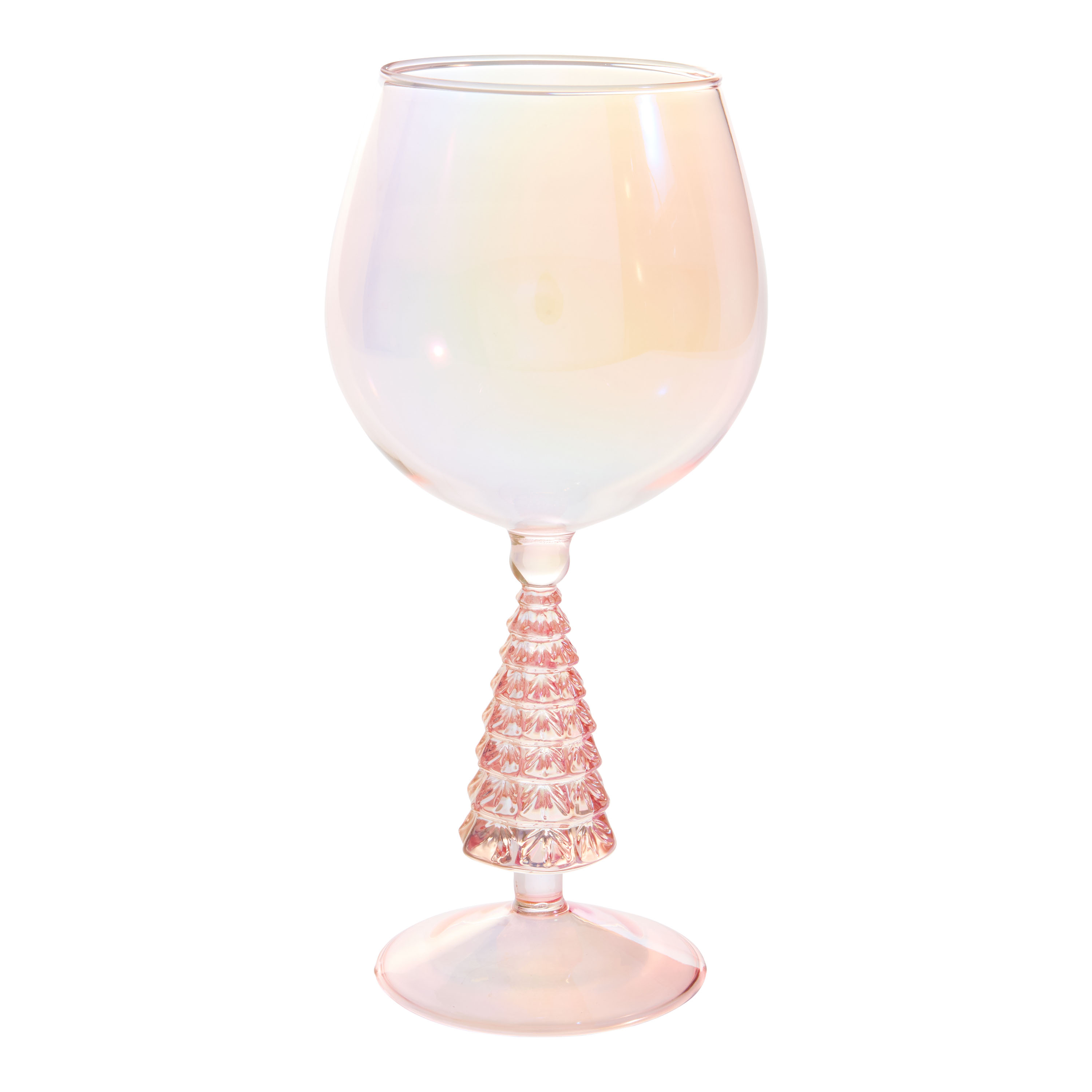 Luster Christmas Tree Stem Wine Glass - World Market